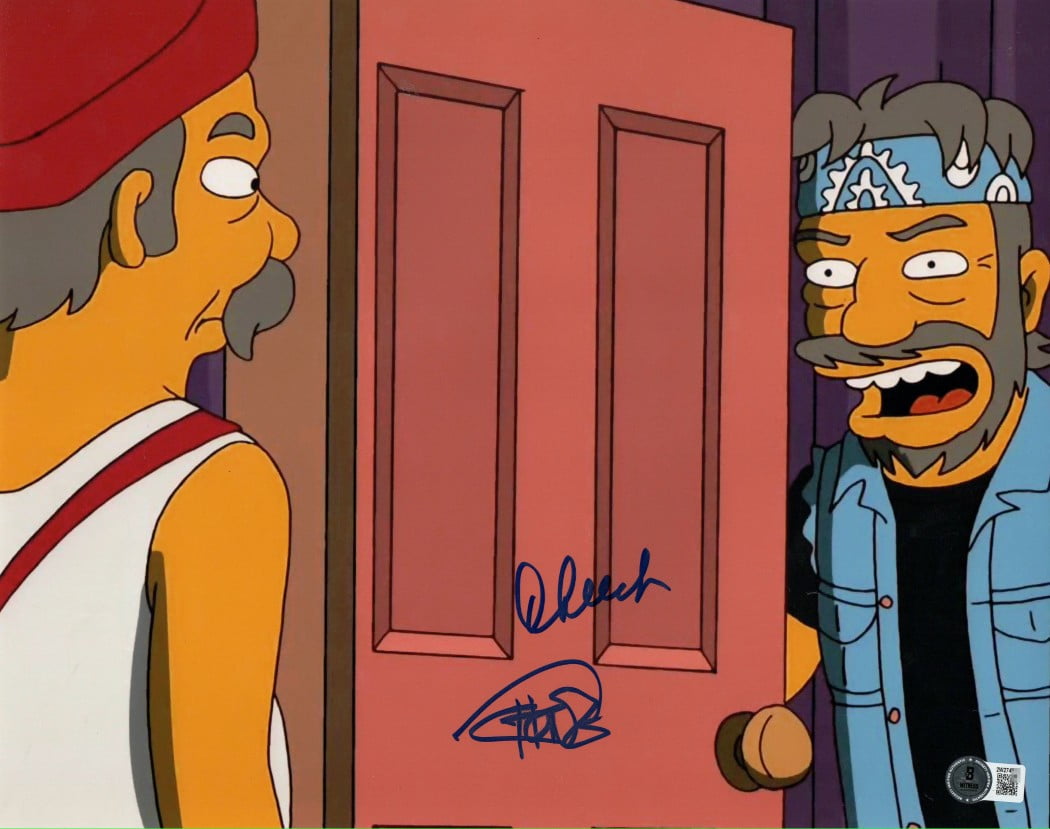Cheech Marin & Tommy Chong Signed Autographed 11X14 Photo Simpsons Open ...