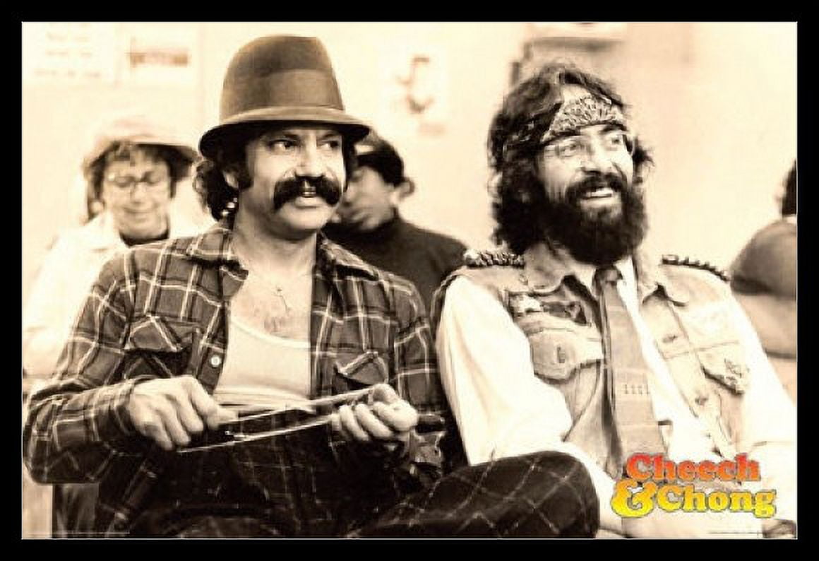 Cheech and Chong - Chill Laminated & Framed Poster (24 x 36) - Walmart.com