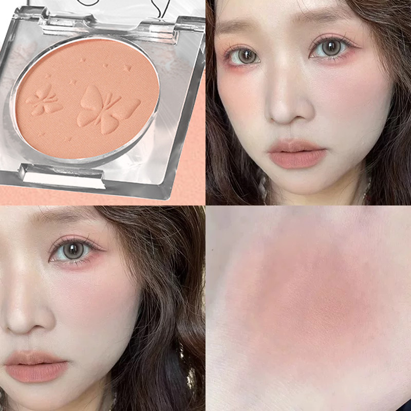 Cheek Contour Natural Matte Low Saturation Nude Color Korean Cute Girl ...