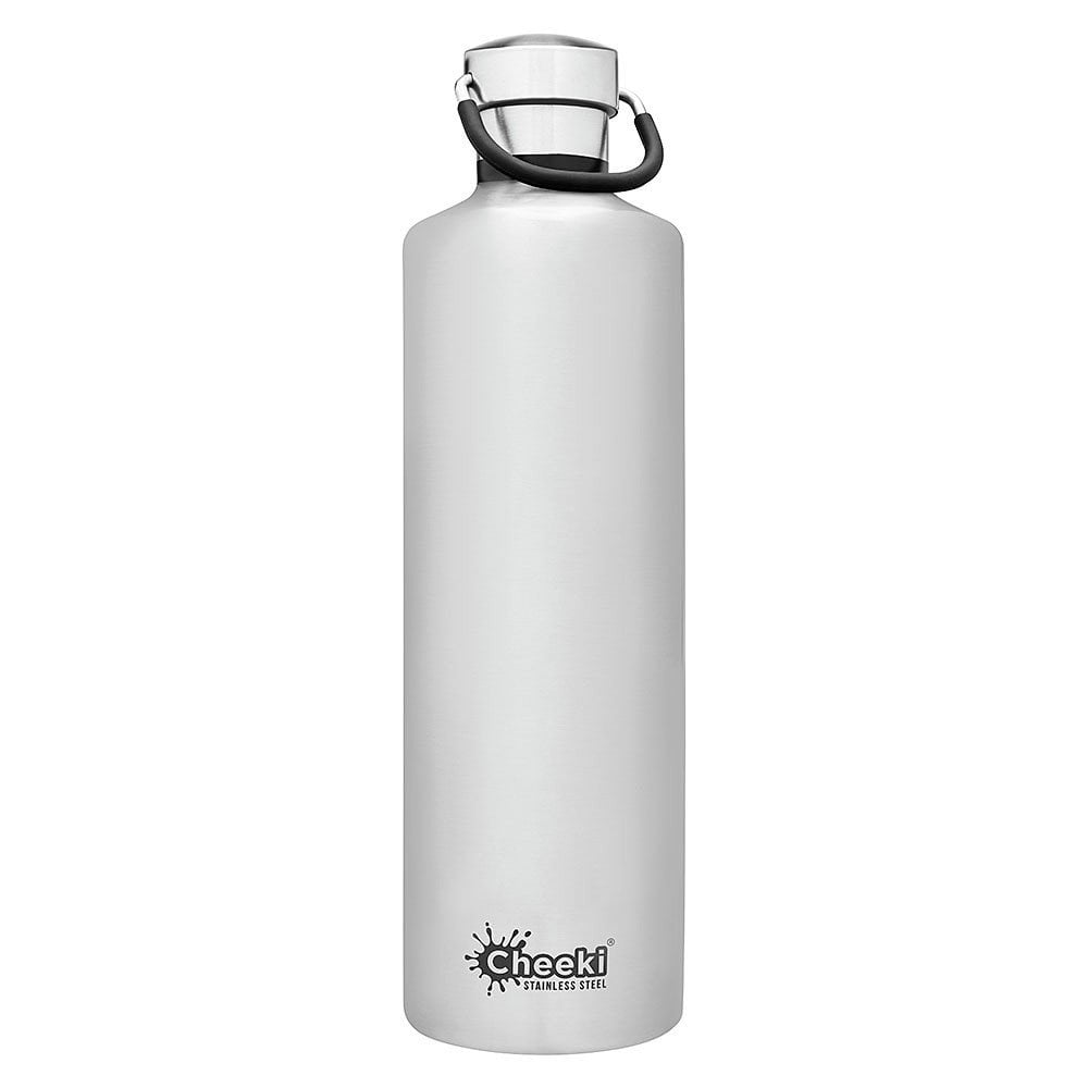 Cheeki Classic Insulated Stainless Steel Bottles Silver 34 oz Bottle ...