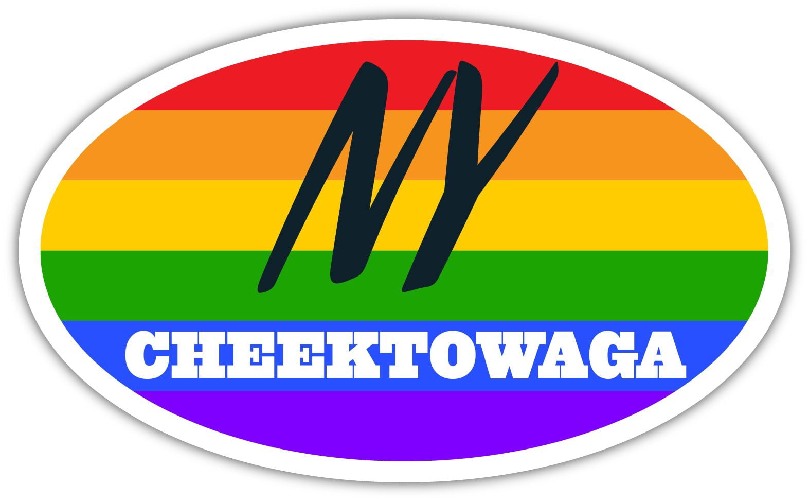 Cheektowaga NY New York Erie County Rainbow Pride Flag 6 Stripes Pride ...