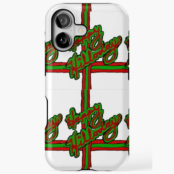 Cheeky Happy Hillodays Funny Festive Humor Case for iPhone 17 to 11 Pro ...