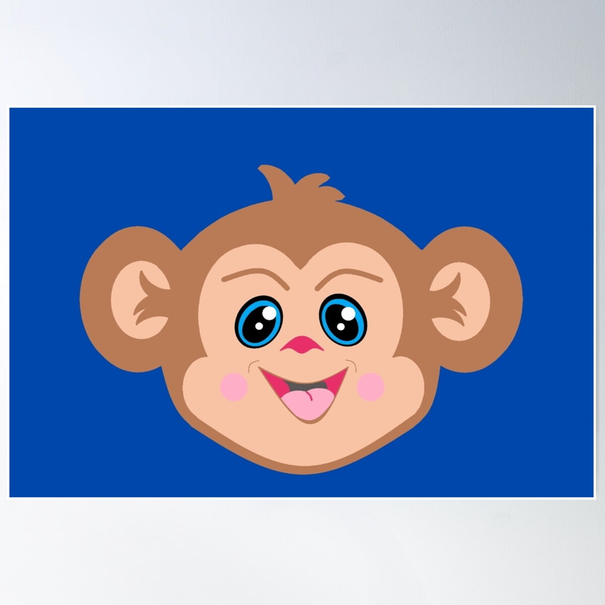 Cheeky Monkey! Poster Wall Art, Modern Wall Decor For Living Room ...