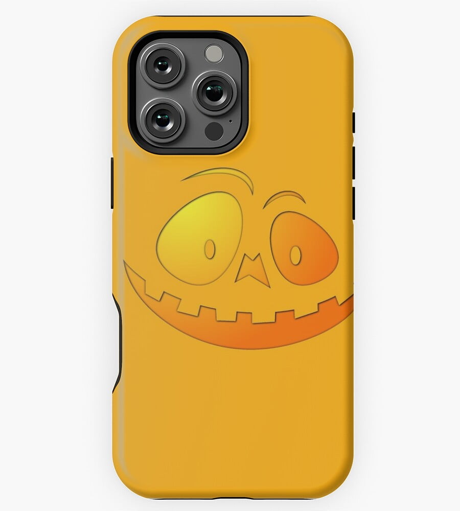Cheeky Pumpkin Face on Pale Pumpkin Orange GA6419 Phone Case for iPhone ...