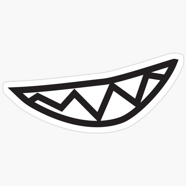 Cheeky Smile - Mouth Full Of Th Sticker Phone Decal Water Bottle ...