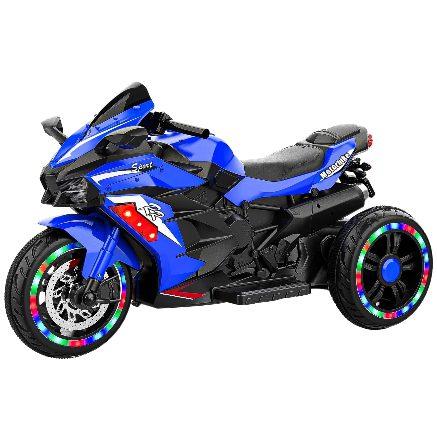 Cheelom Kids Motorcycle,12V Ride on Motorcycle with Hand Racing /Foot ...