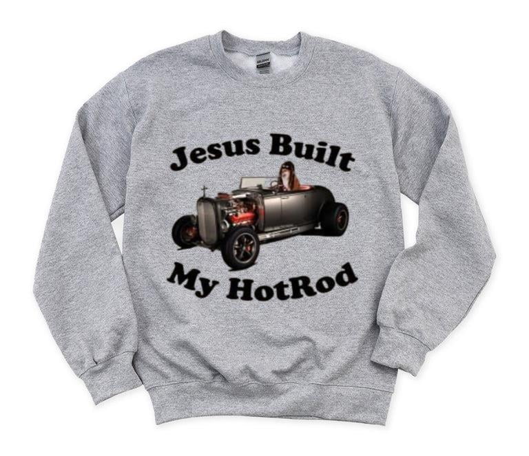Cheems Built My HotRod Meme Humor Car Enthusiast Style Funny Sweatshirt ...