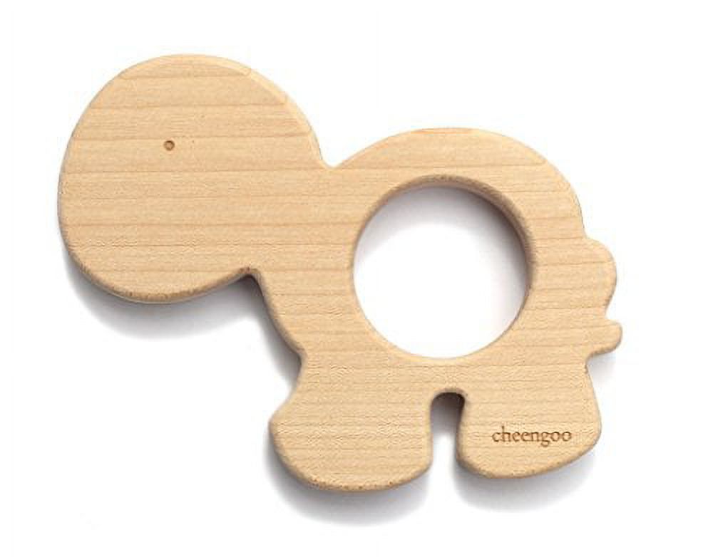 Cheengoo Sustainable Wood Turtle Teether - Walmart.com