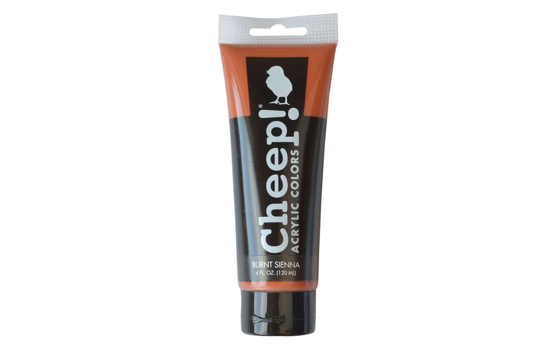 Cheep! Acrylic Paints, 4 oz. Tube - Burnt Sienna, Perfect for Artists ...