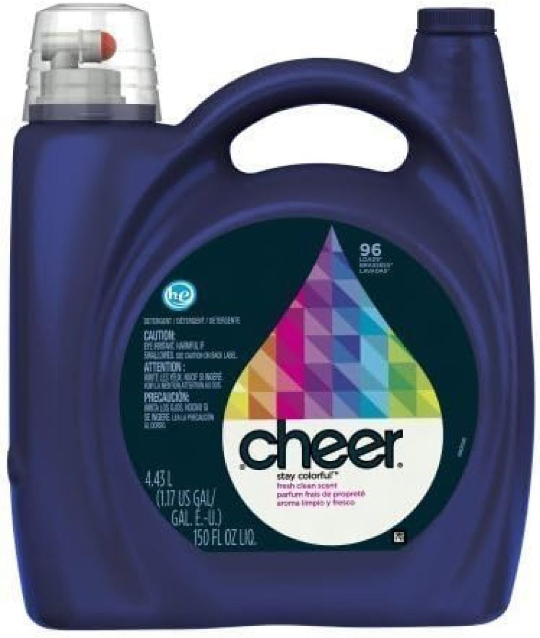 Cheer 2x Ultra Liquid Detergent He Fresh Clean Scent 96 Loads 150 Fl Oz ...