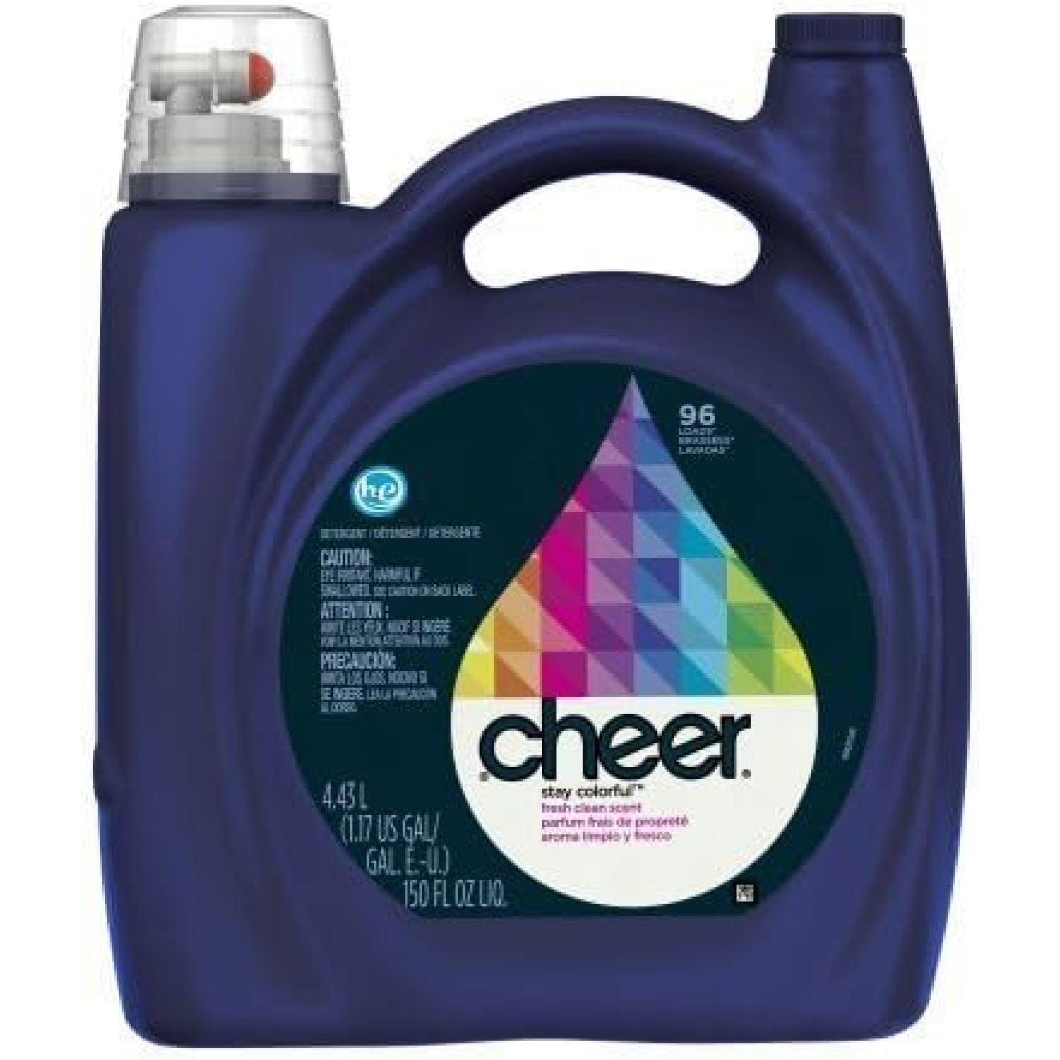 Cheer 2x Ultra Liquid Detergent He Fresh Clean Scent 96 Loads 150 Fl Oz ...