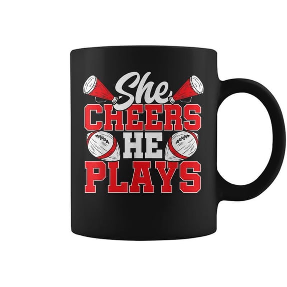 Cheer And Football Mom Cheer Mom Of Both Football Cheer Mom Coffee Mugs ...