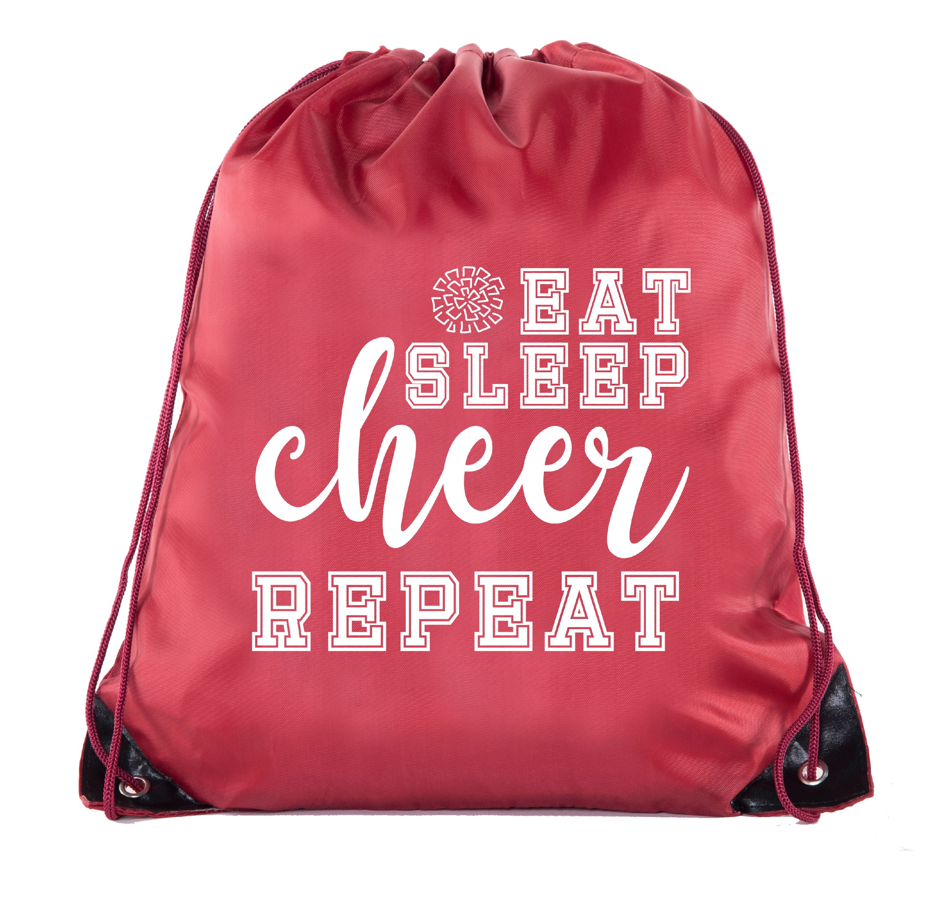 Cheer Bags, Pom Pom and Cheerleader drawstring Backpacks, Cheerleader ...