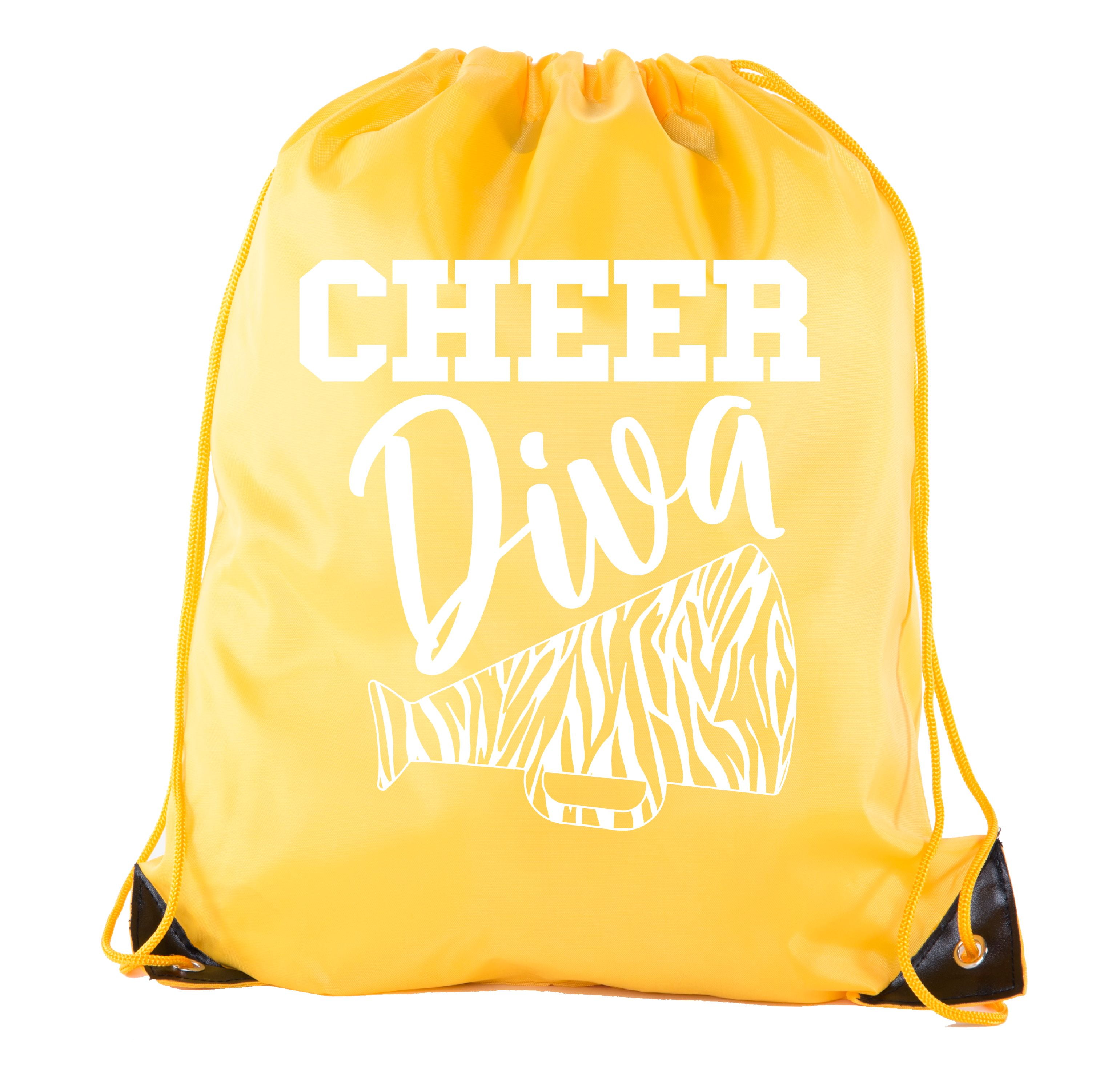 Cheer Bags, Pom Pom and Cheerleader drawstring Backpacks, Cheerleader ...