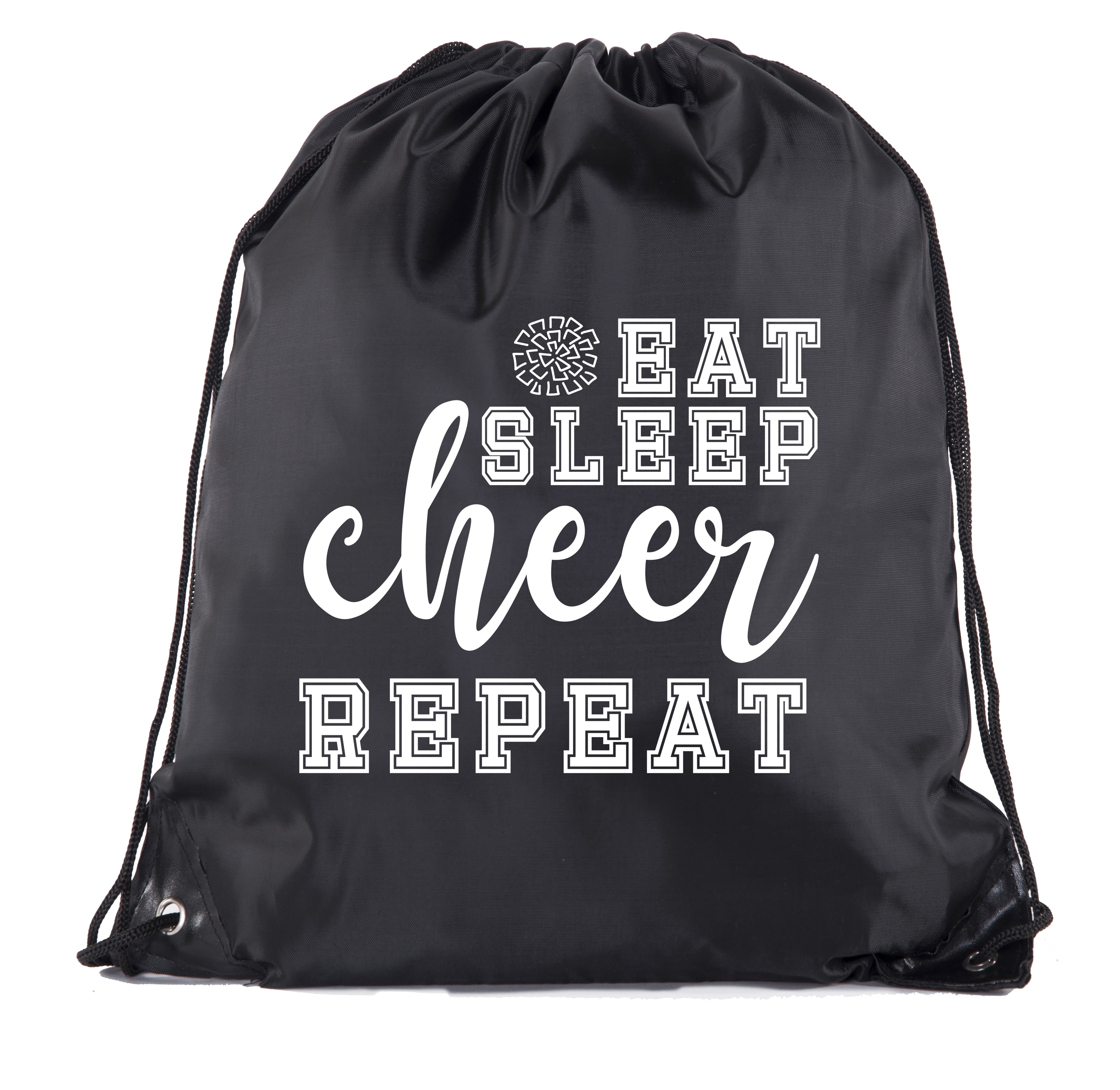 Cheer Bags, Pom Pom and Cheerleader drawstring Backpacks, Cheerleader ...