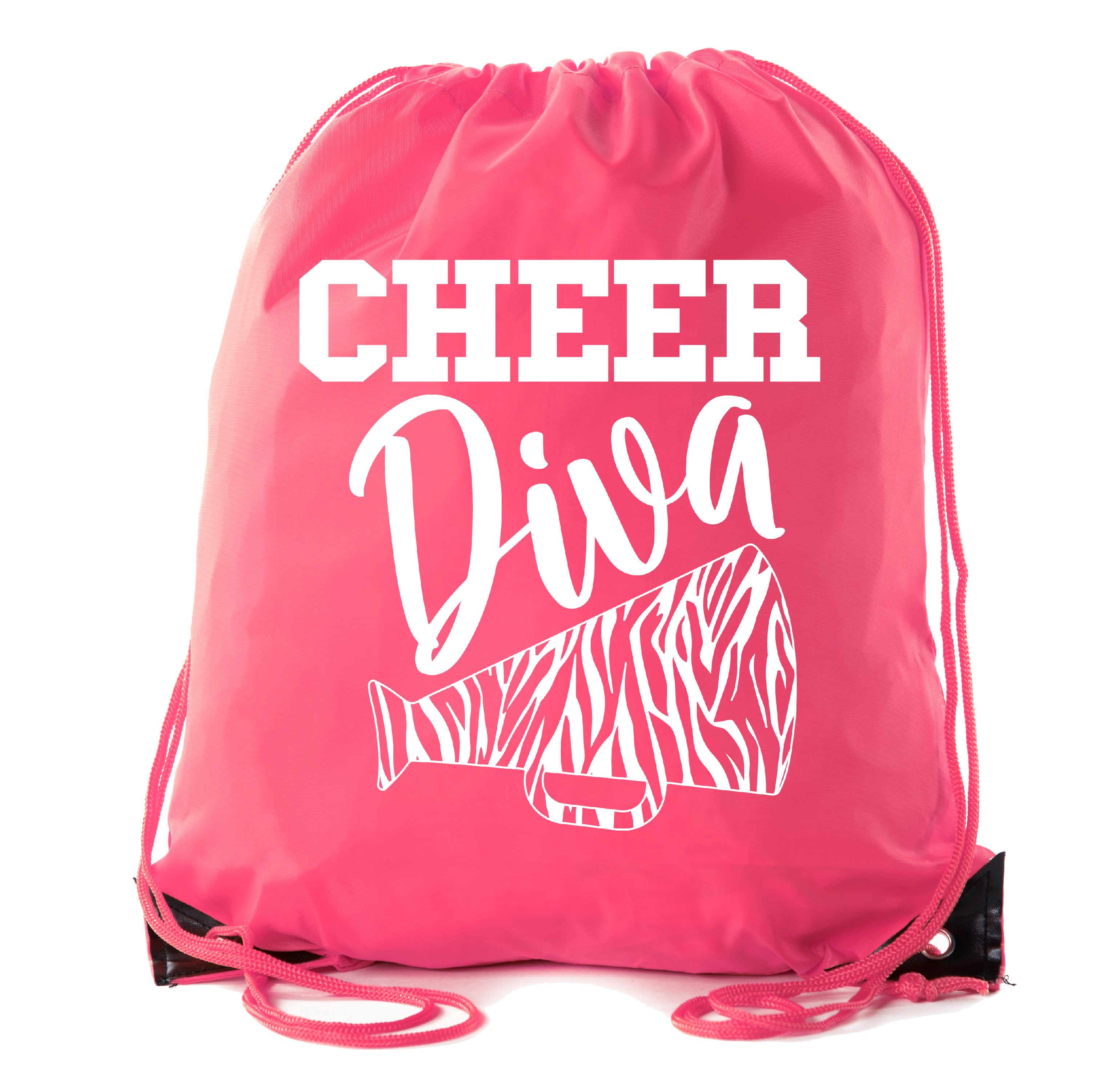 Cheer Bags, Pom Pom and Cheerleader drawstring Backpacks, Cheerleader ...