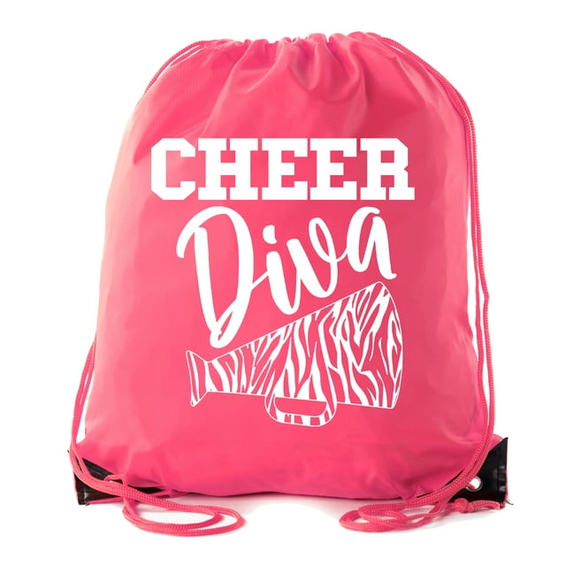 Cheer Bags, Pom Pom and Cheerleader drawstring Backpacks, Cheerleader ...