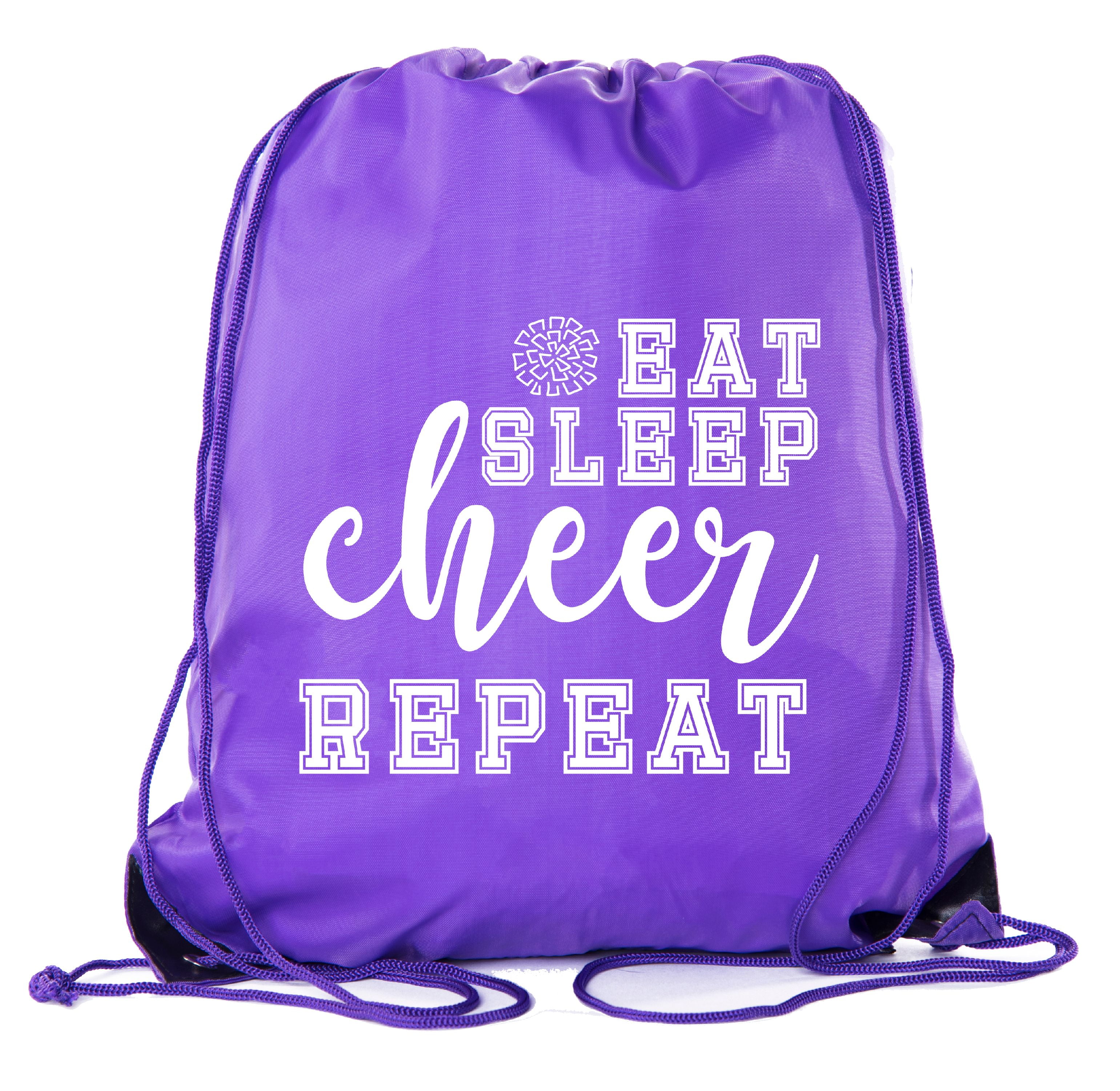 Cheer Bags, Pom Pom and Cheerleader drawstring Backpacks, Cheerleader ...