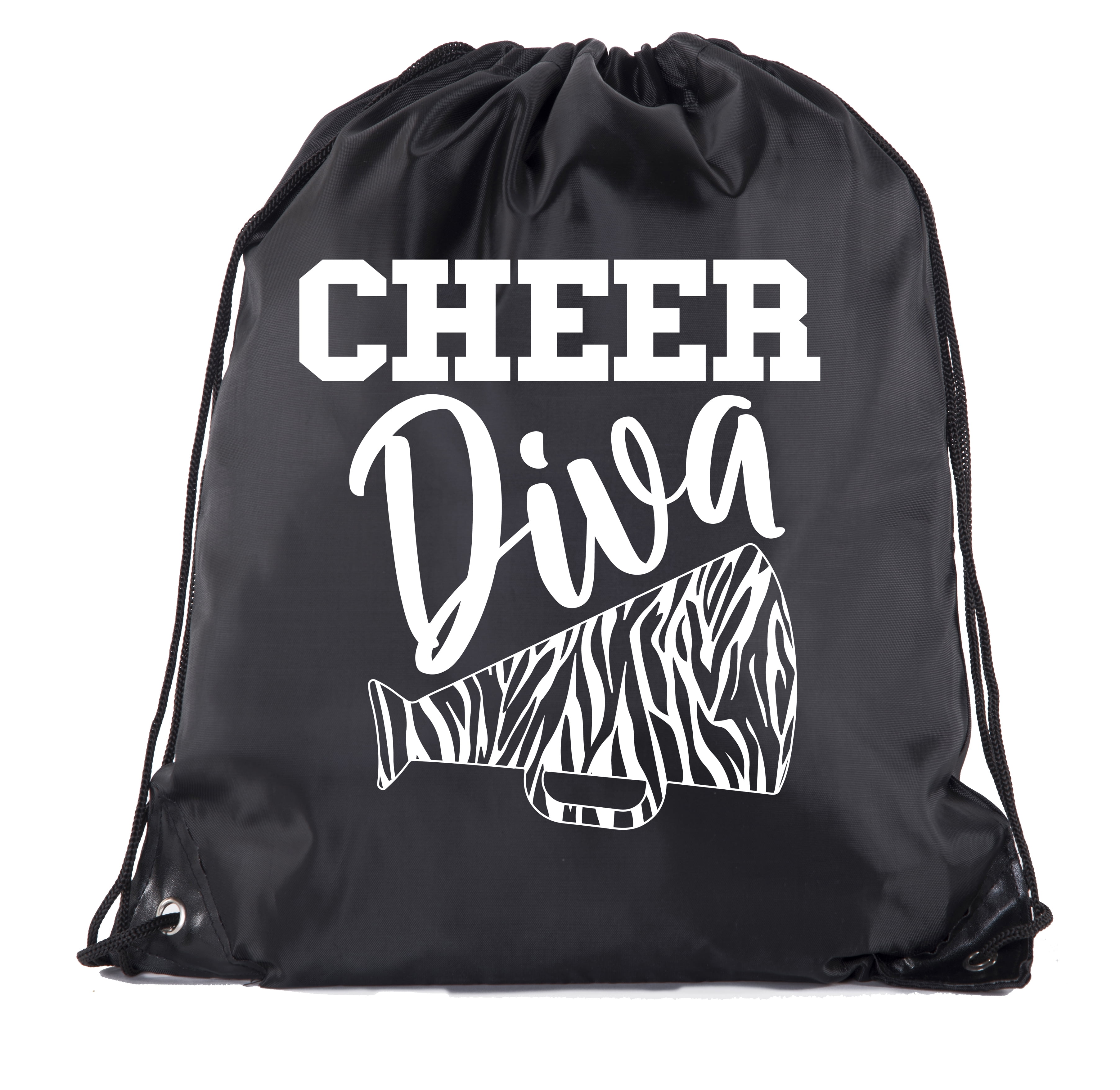 Cheer Bags, Pom Pom and Cheerleader drawstring Backpacks, Cheerleader ...