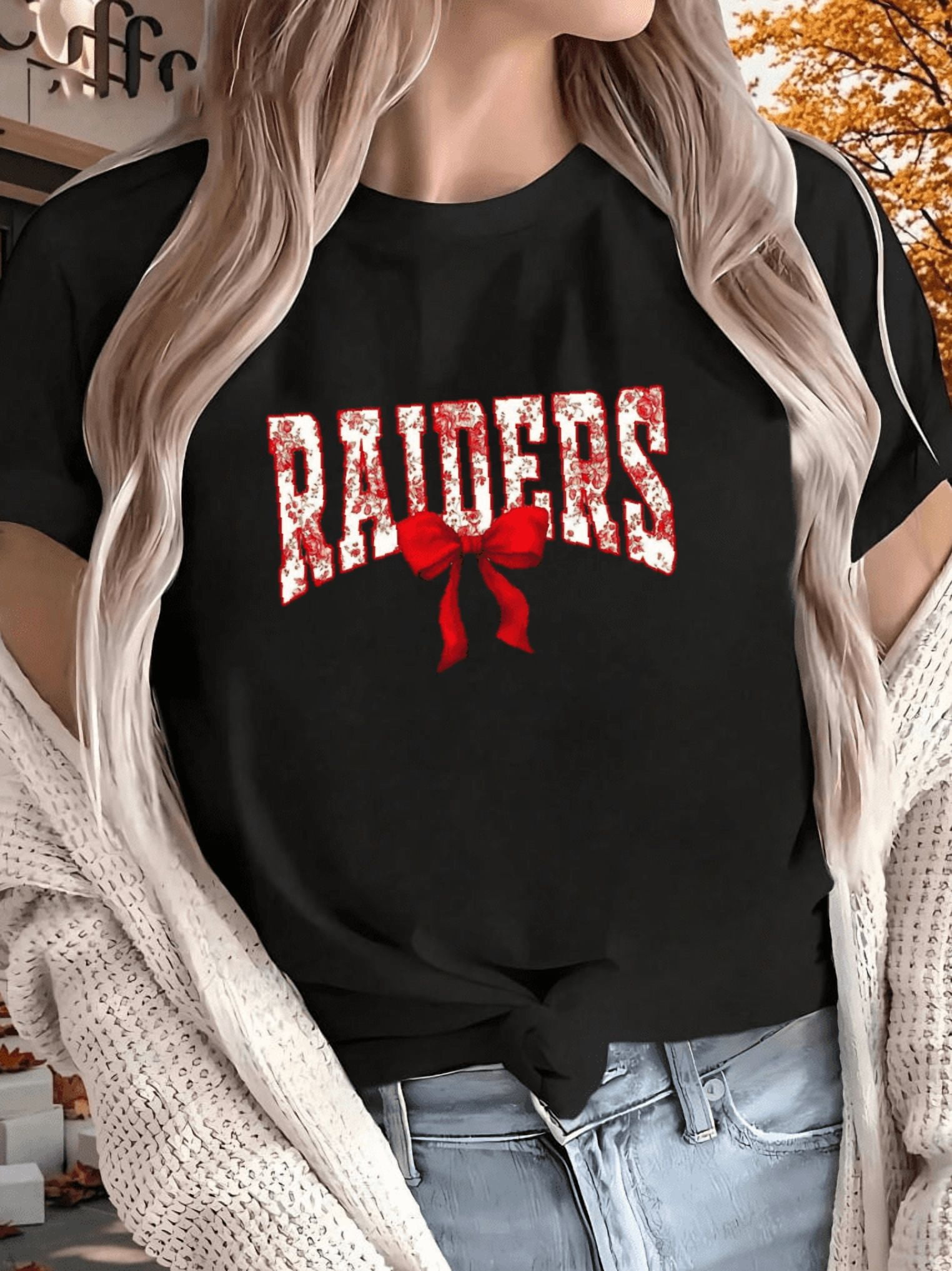 Cheer Bow Pattern Unisex T-Shirt Cute Pep Rally School Spirit Graphic ...
