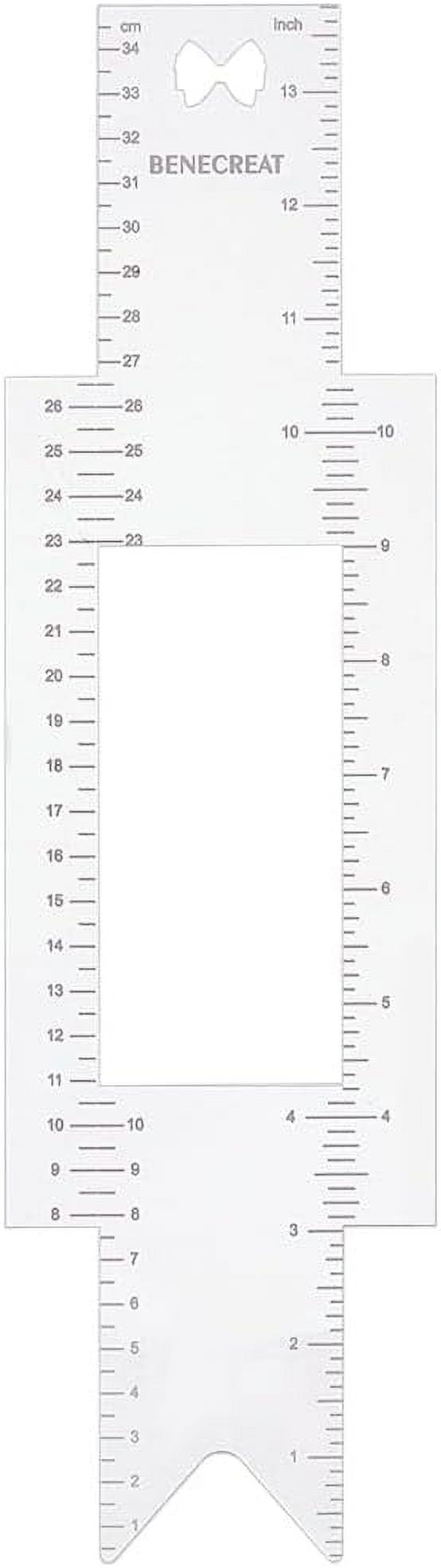 Cheer Bow Template Ruler 13.8x3.8inch Large Acrylic Template Rulers ...
