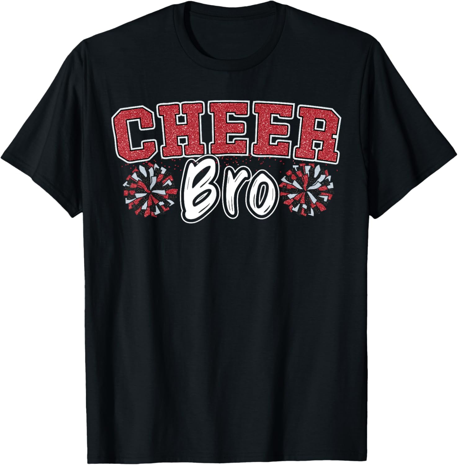 Cheer Bro My Favorite Cheerleader Calls Me Brother Sis Red T-Shirt Tee ...