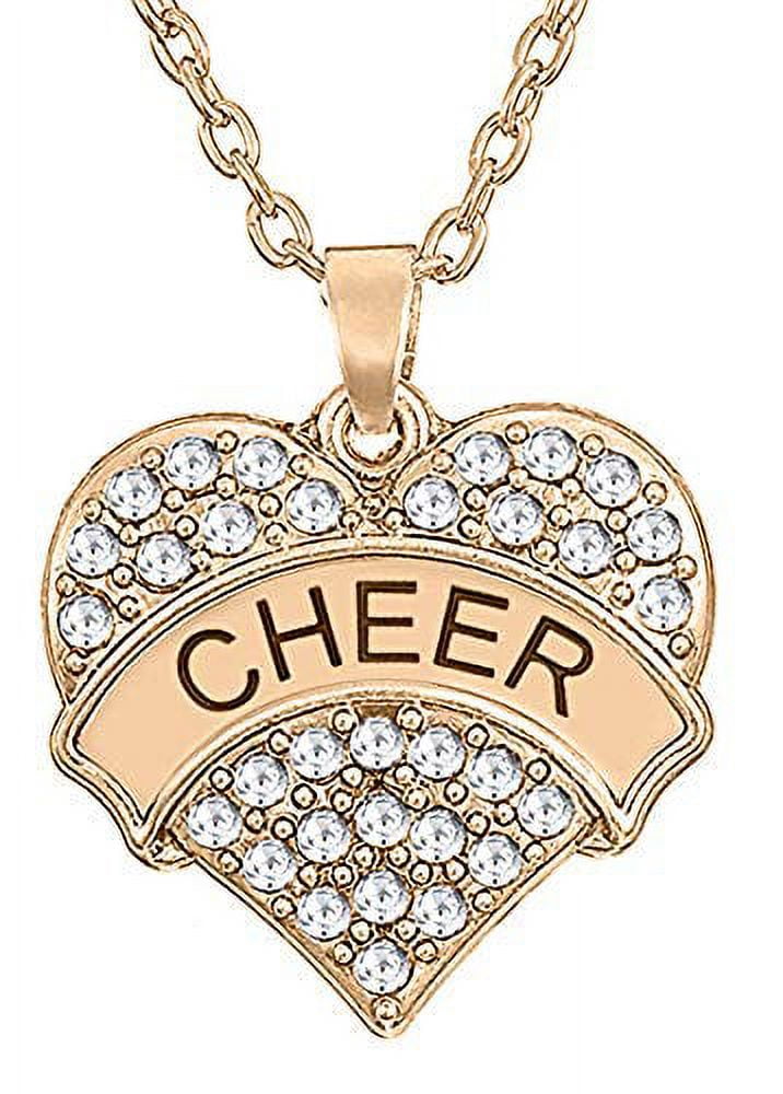 'Cheer'' Cheerleader Pendant Necklace Jewelry Gifts for Girls and Teens ...