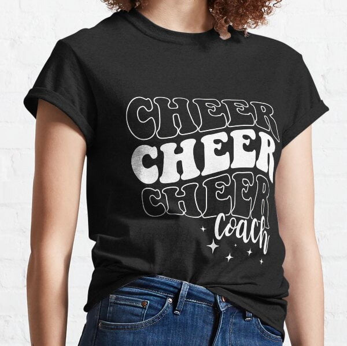 Cheer Coach Funny Design Cute Cheer Coach Cool Coaching Classic T-Shirt ...