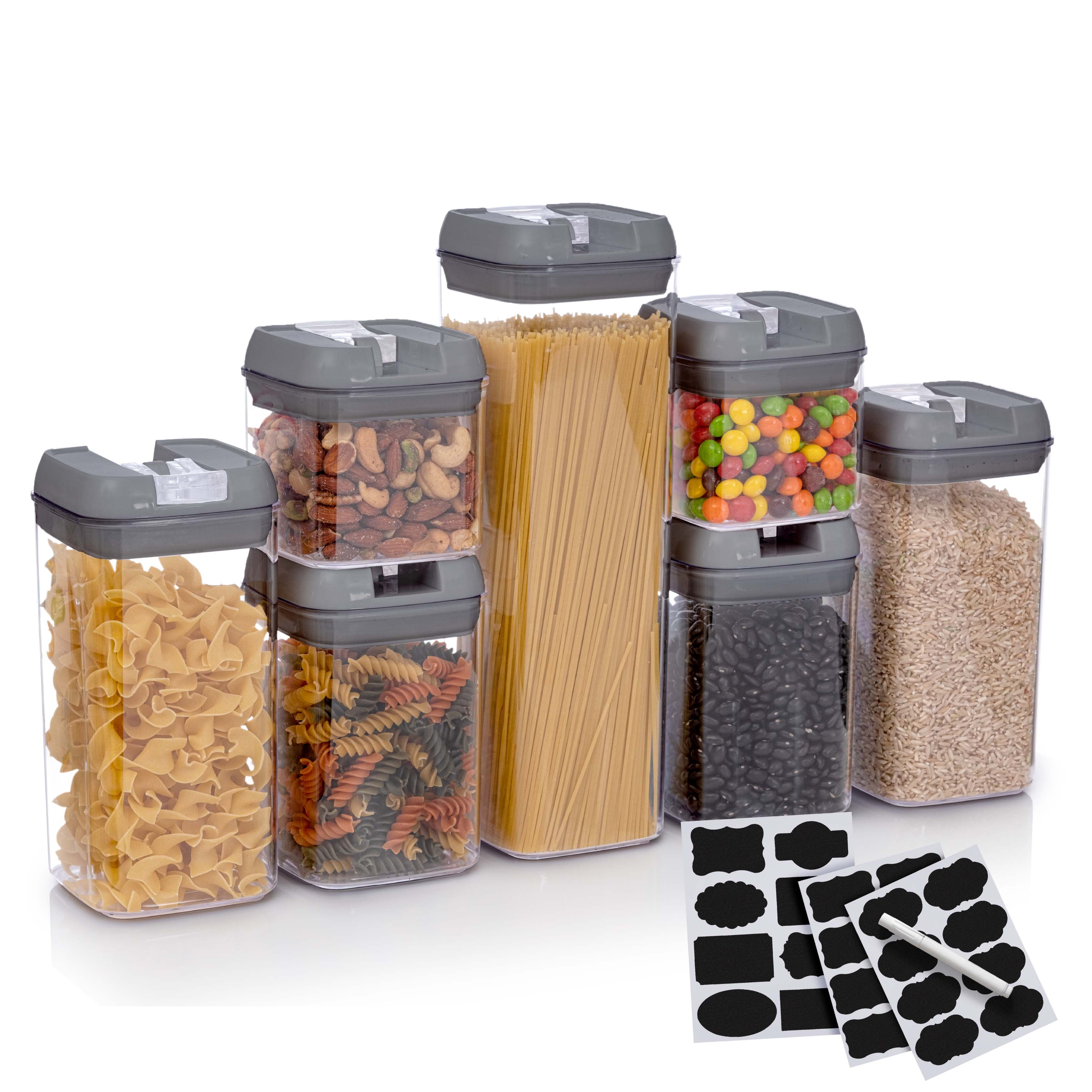 Cheer Collection Kitchen Bins, Stackable Airtight Food Storage ...