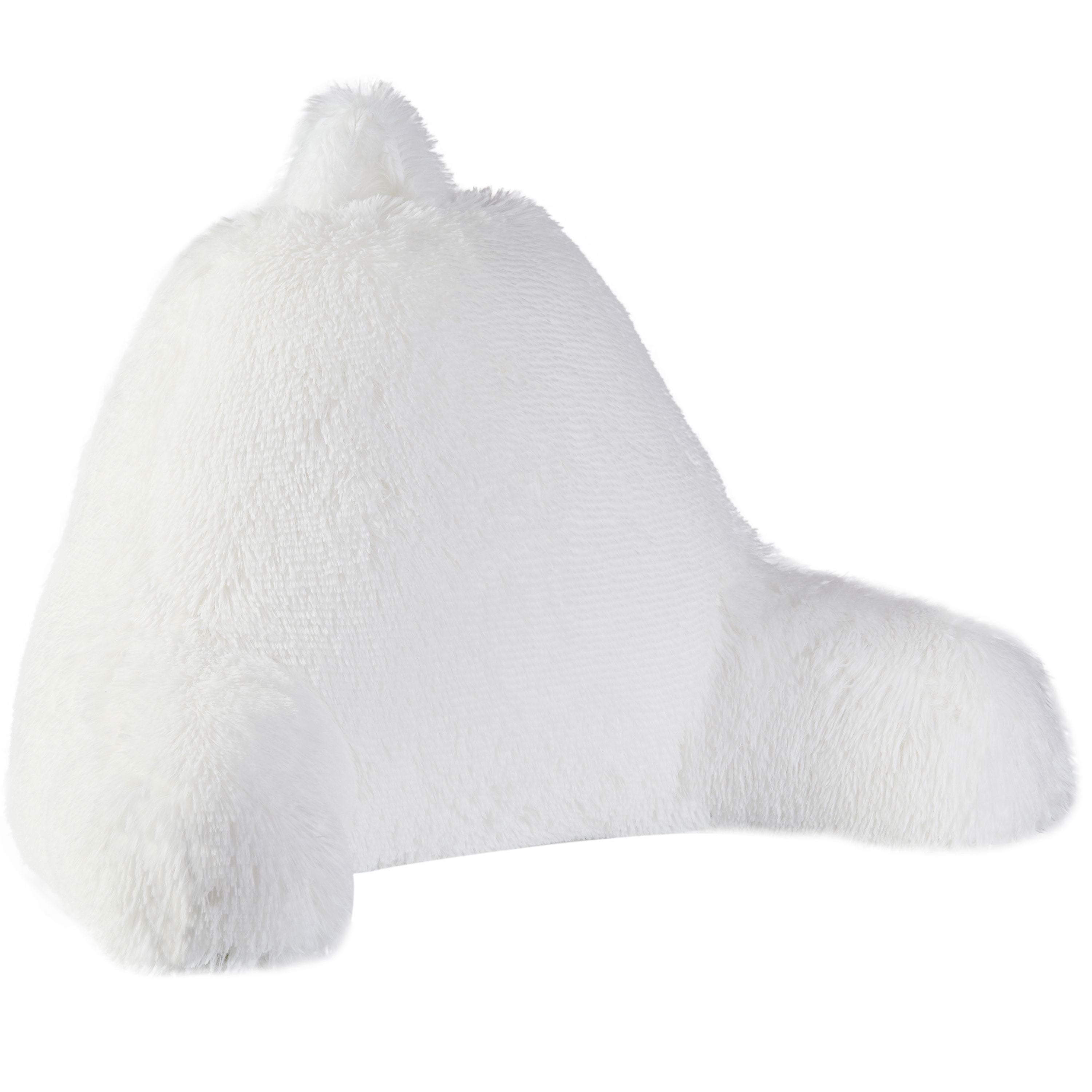 Cheer Collection Fluffy Reading Pillow - Long Shaggy Hair TV and Gaming ...