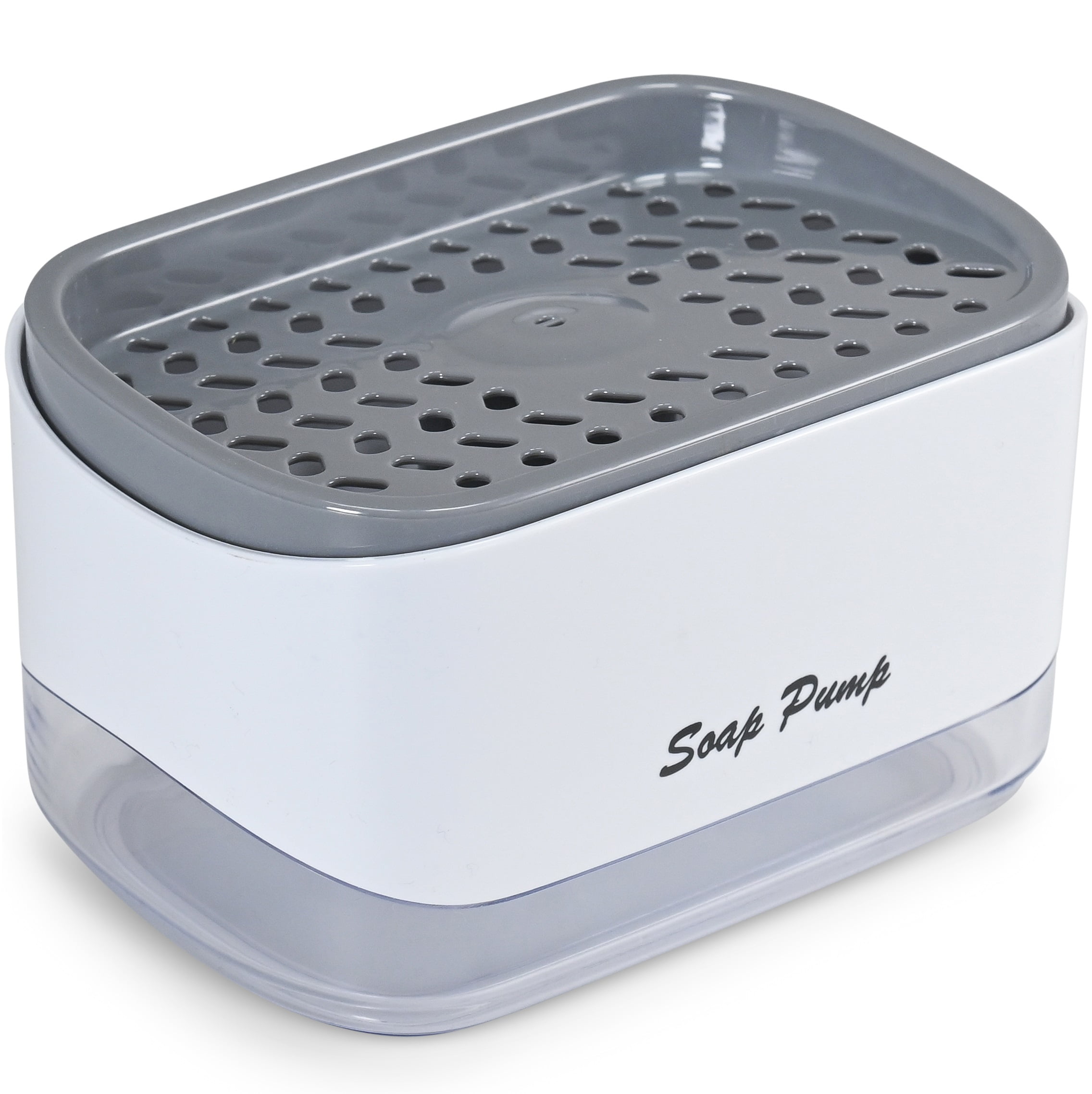 Cheer Collection Soap Dispensing Sponge Holder - Walmart.com