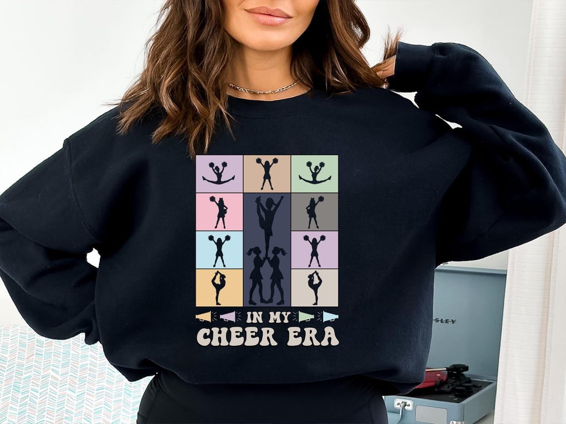 In My Cheer Era Sweatshirt, Cheerleader Sweatshirt, Cheer Squad ...