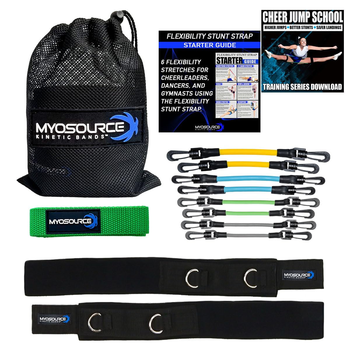 Cheer Fitness Training Bands for All Levels, Enhance Stunt Control Jump ...