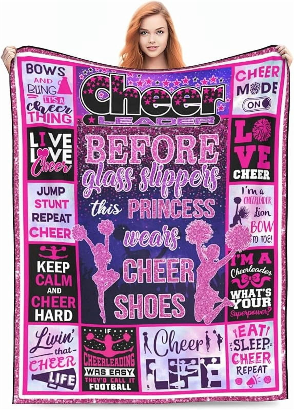Cheer Gifts for Girls Cheerleader Blanket Flannel Cheerleading Gifts ...