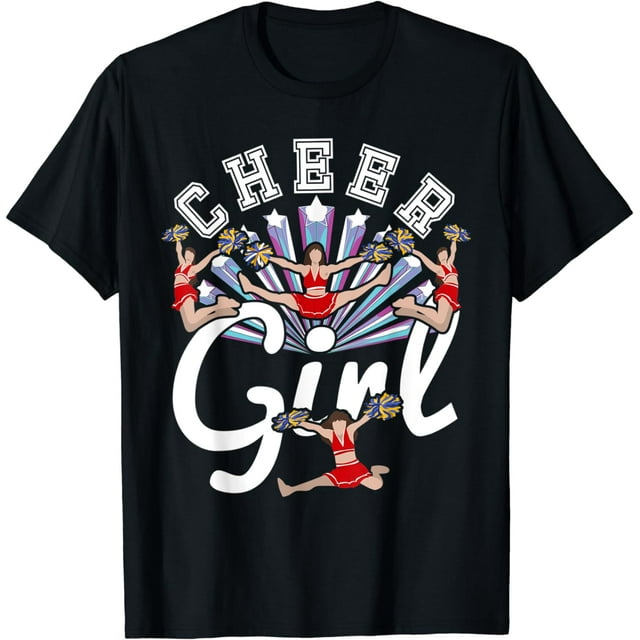 Cheer Girl Cheerleader Women Cheering Cheerleading T-Shirt - Walmart.com