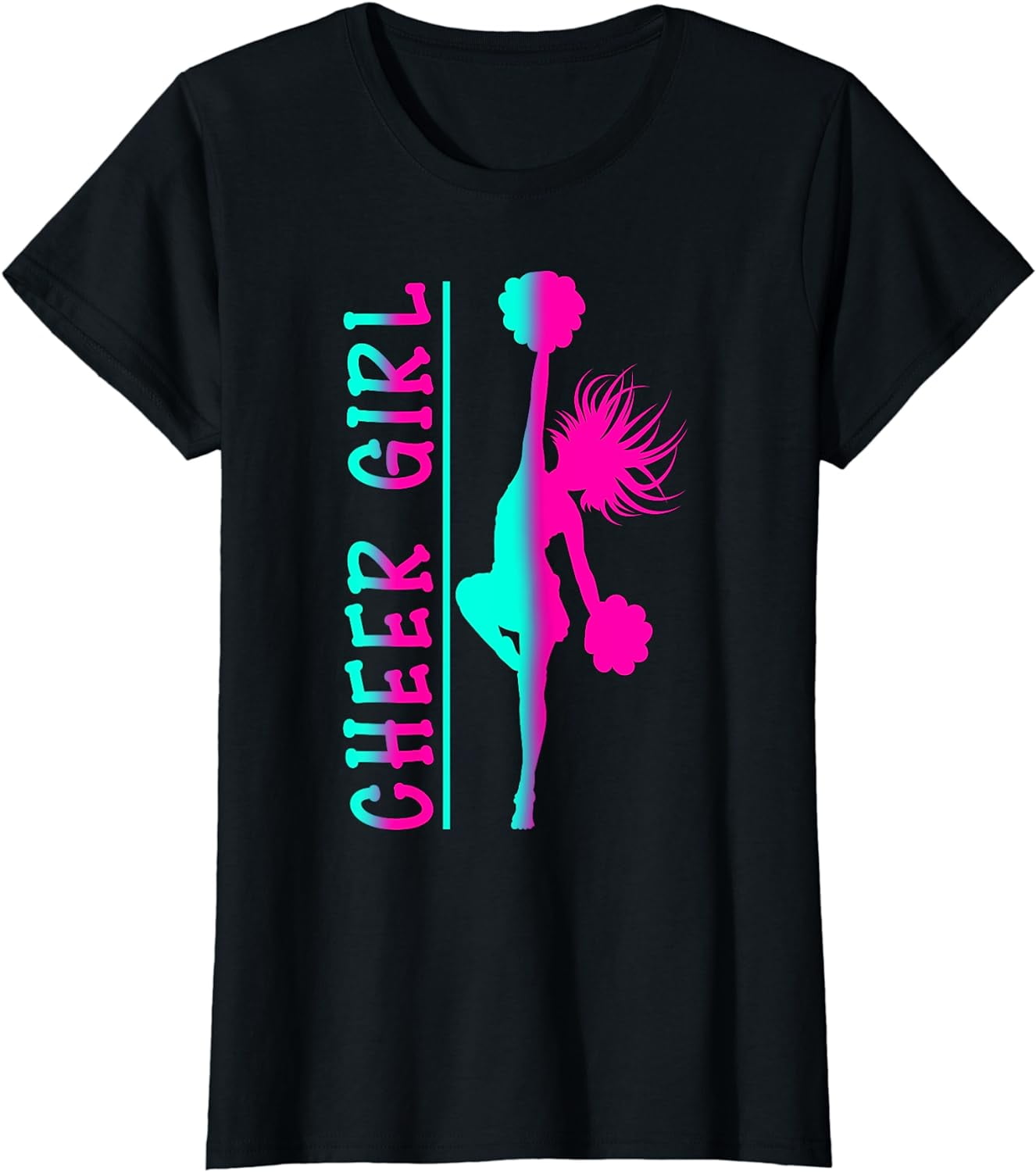 Cheer Girl Cheerleading Women Cheering Cheerleader T-Shirt - Walmart.com
