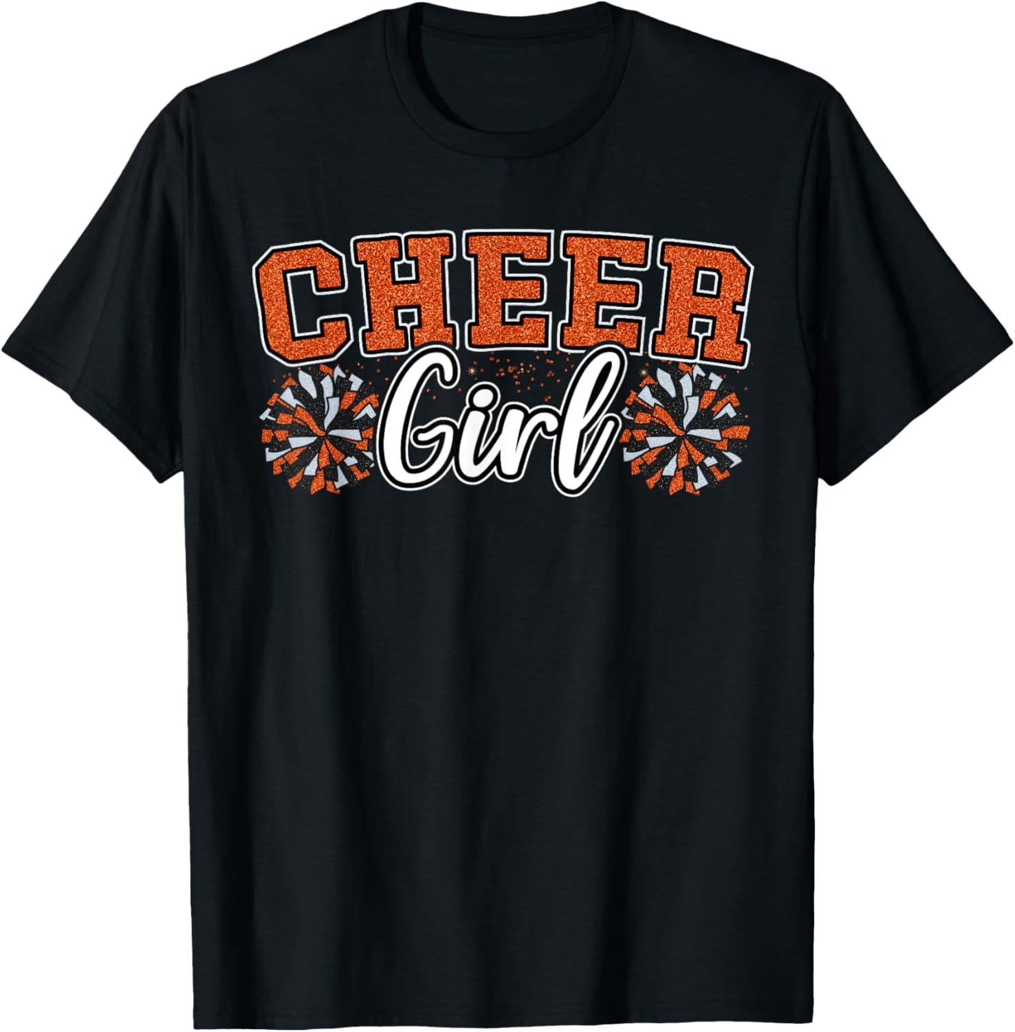 Cheer Girl Funny Cheerleader Cheerleading Practice Orange T-Shirt ...