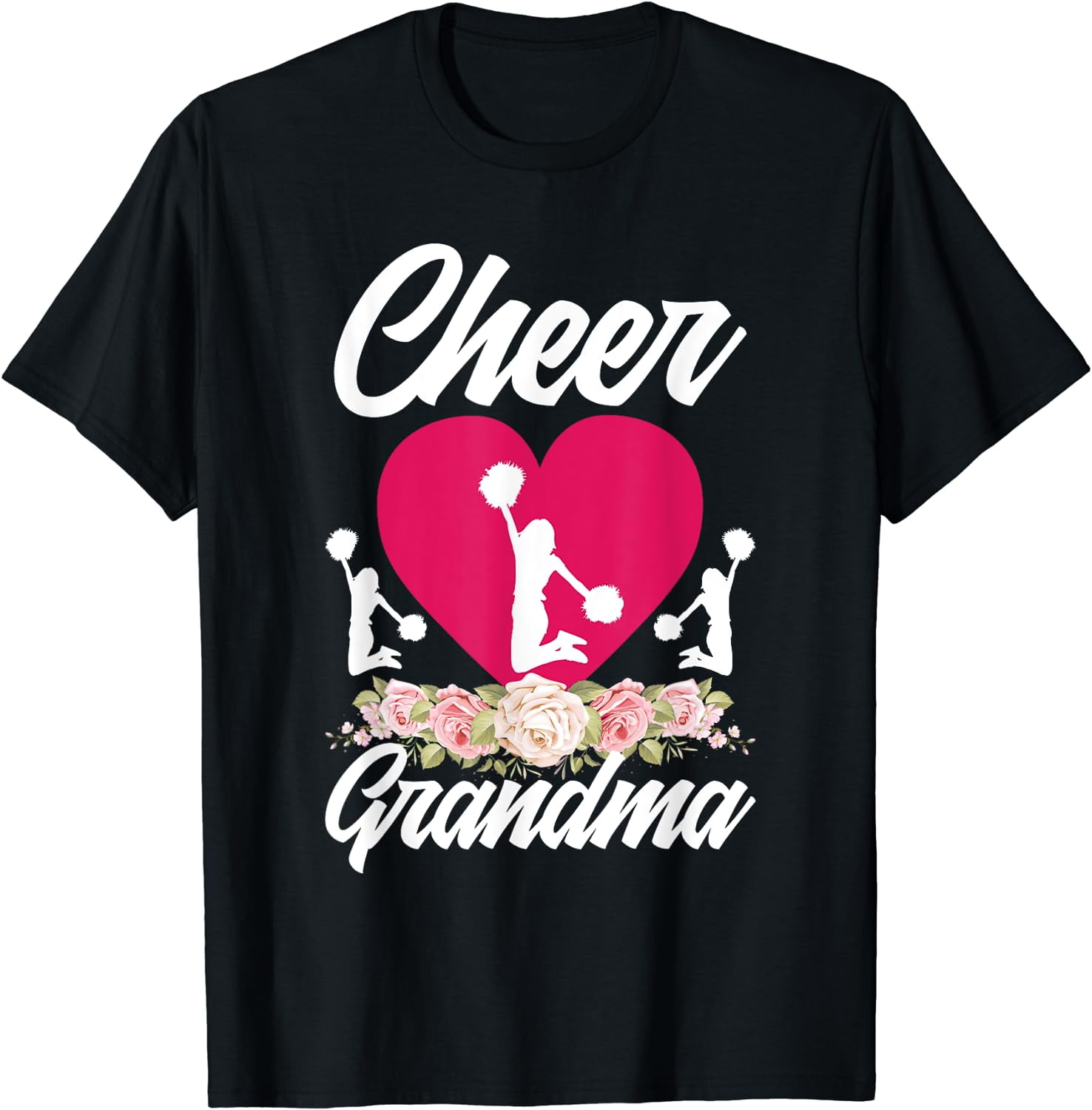 Cheer Grandma Cheerleader Grandma Funny Cheerleading T-Shirt - Walmart.com