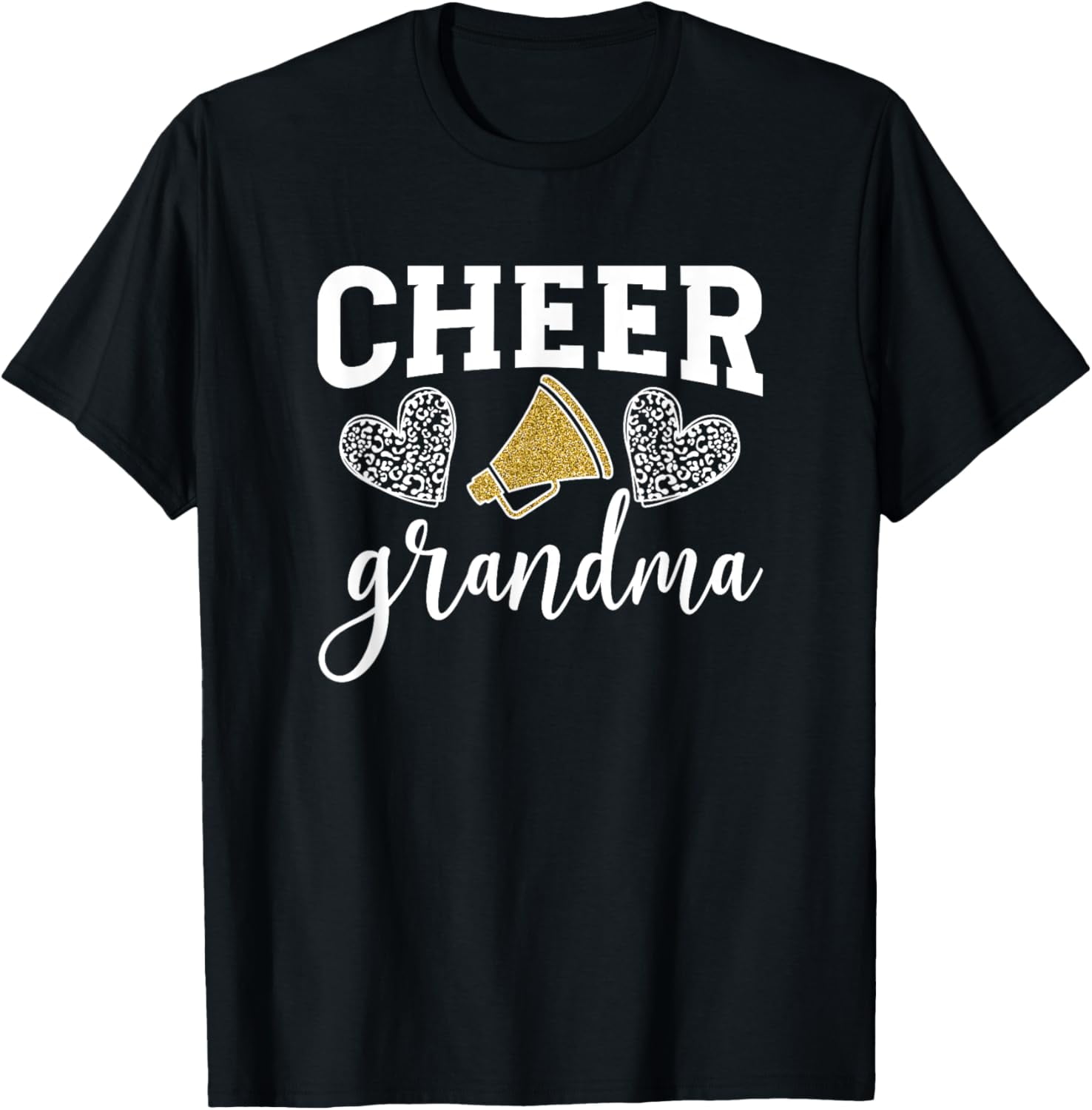 Cheer Grandma Hearts Cheerleading Grandmother T-Shirt - Walmart.com