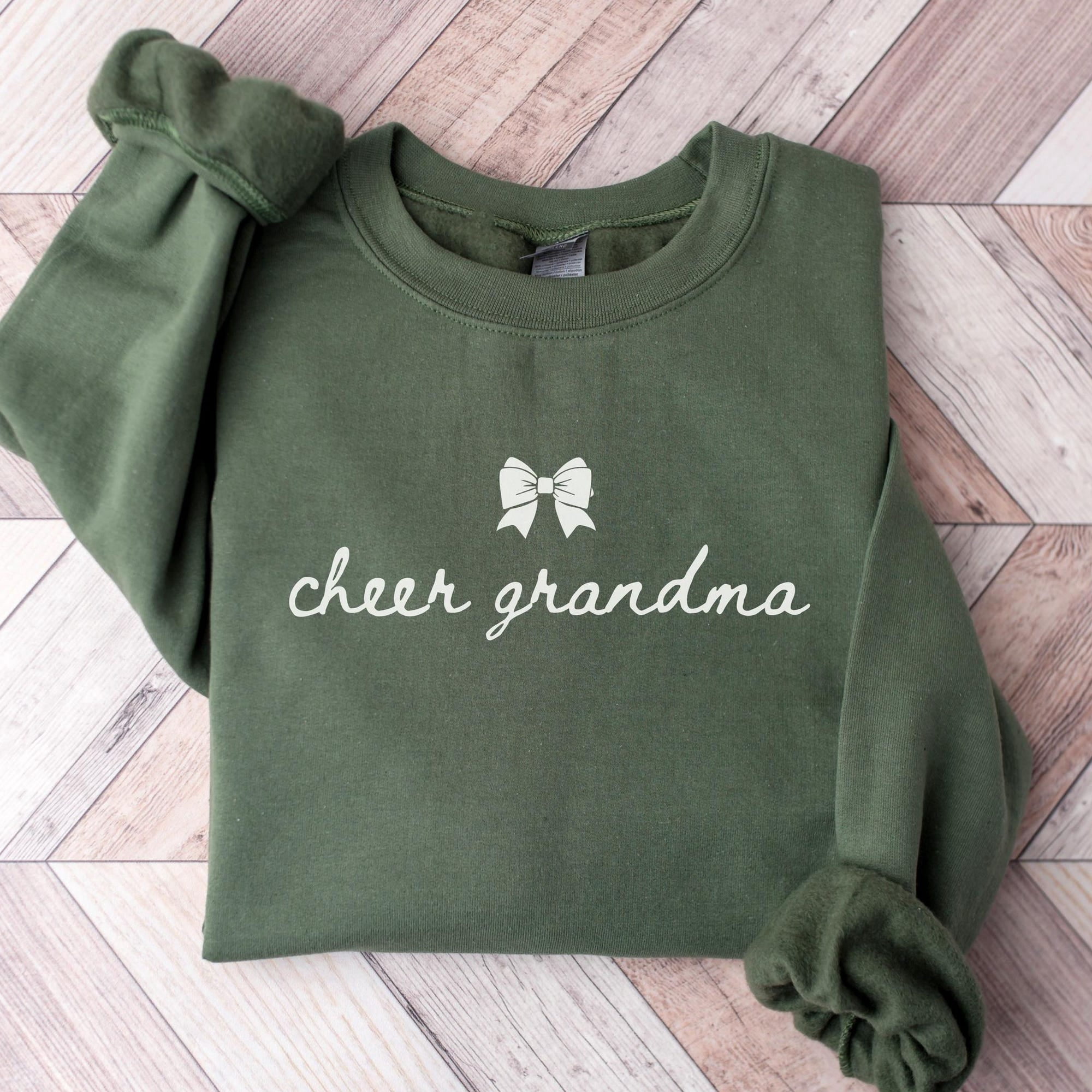 Cheer Grandma TShirt Competition Day Grandmother Crewneck Cheerleading ...