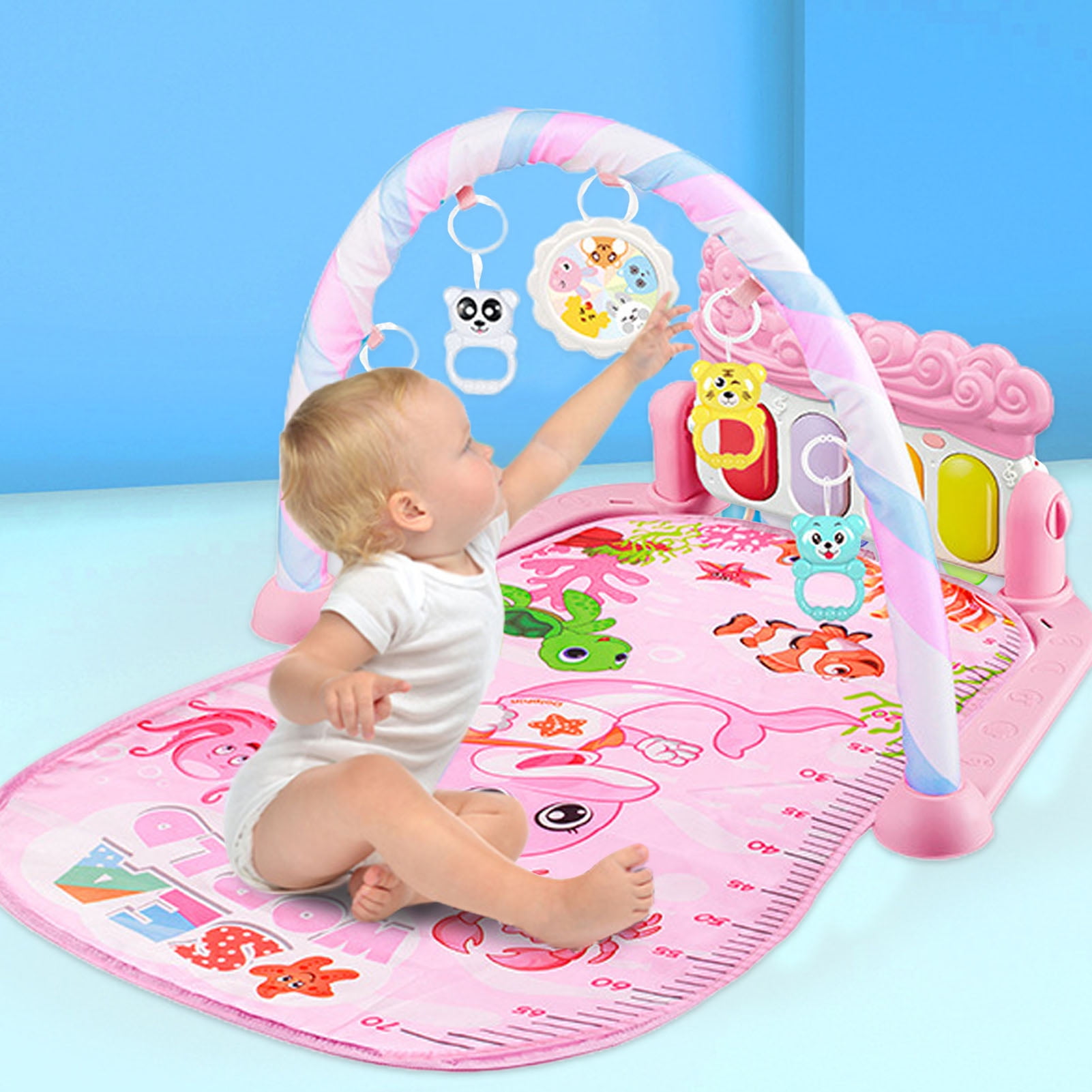 Cheer Gym Play Mat Kick and Play Piano Gym Musical Activity Center for ...