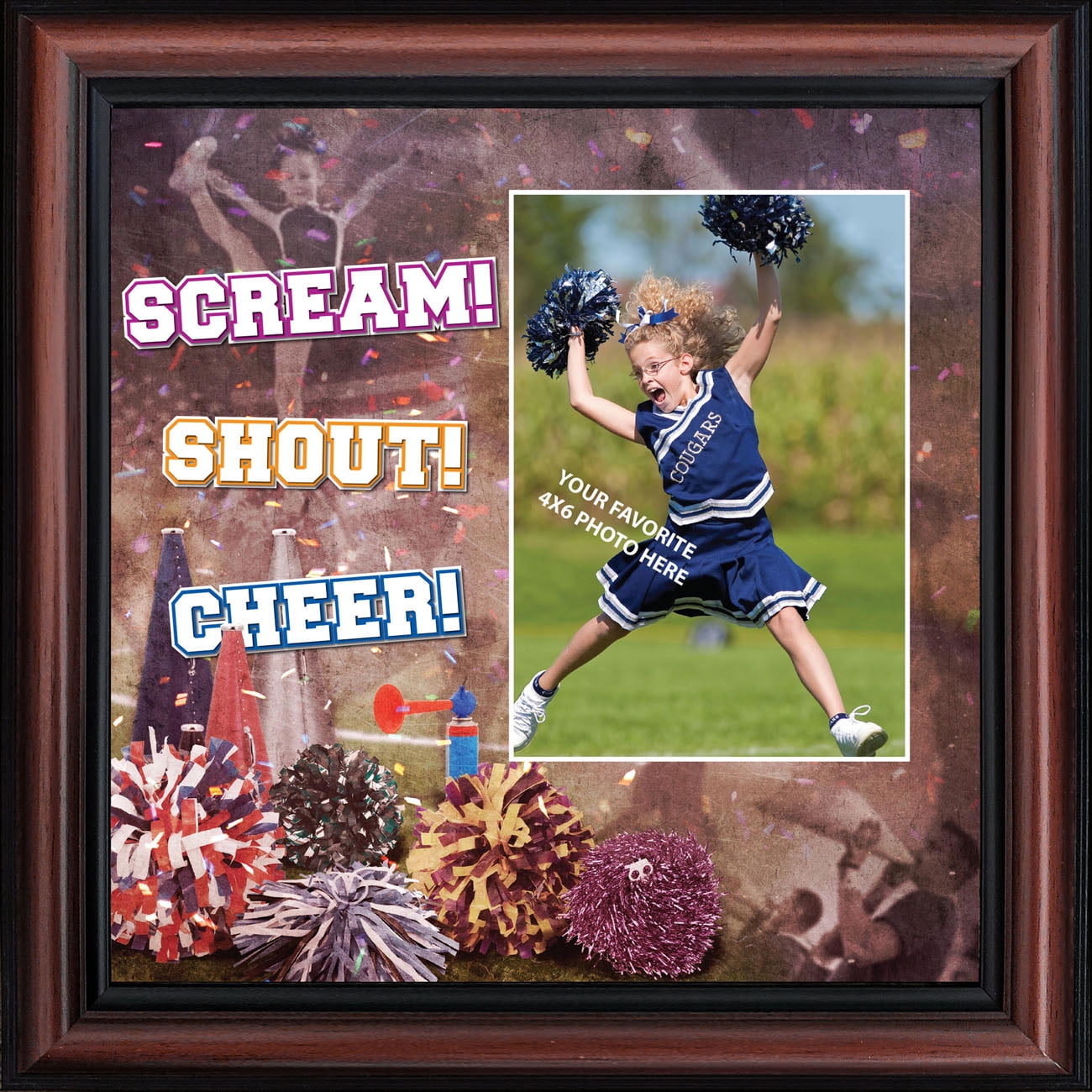 Cheer Leading Picture Frame, Cheerleader Gifts for Girls and Coaches ...