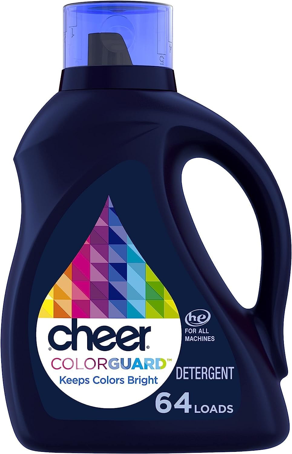 Cheer Liquid Laundry Detergent 64 loads AIS1 92 fl oz, HE Compatible ...