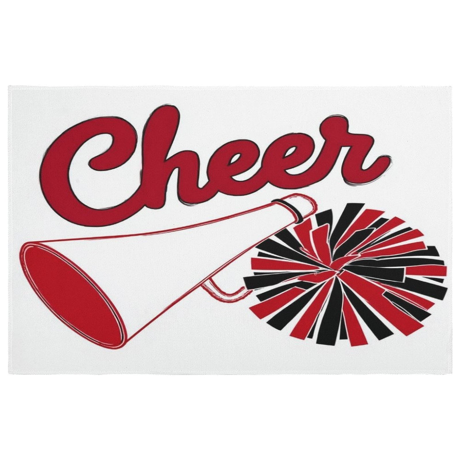 Cheer Megaphone Pom-Poms Adult Home Decor Bedroom Living Room Crystal ...