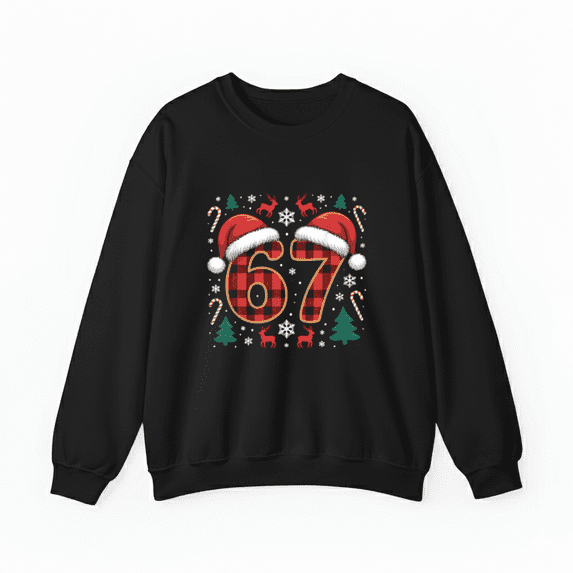 Cheer Mode Funny 67 Meme Six Seven Christmas Ugly Holiday Festive ...