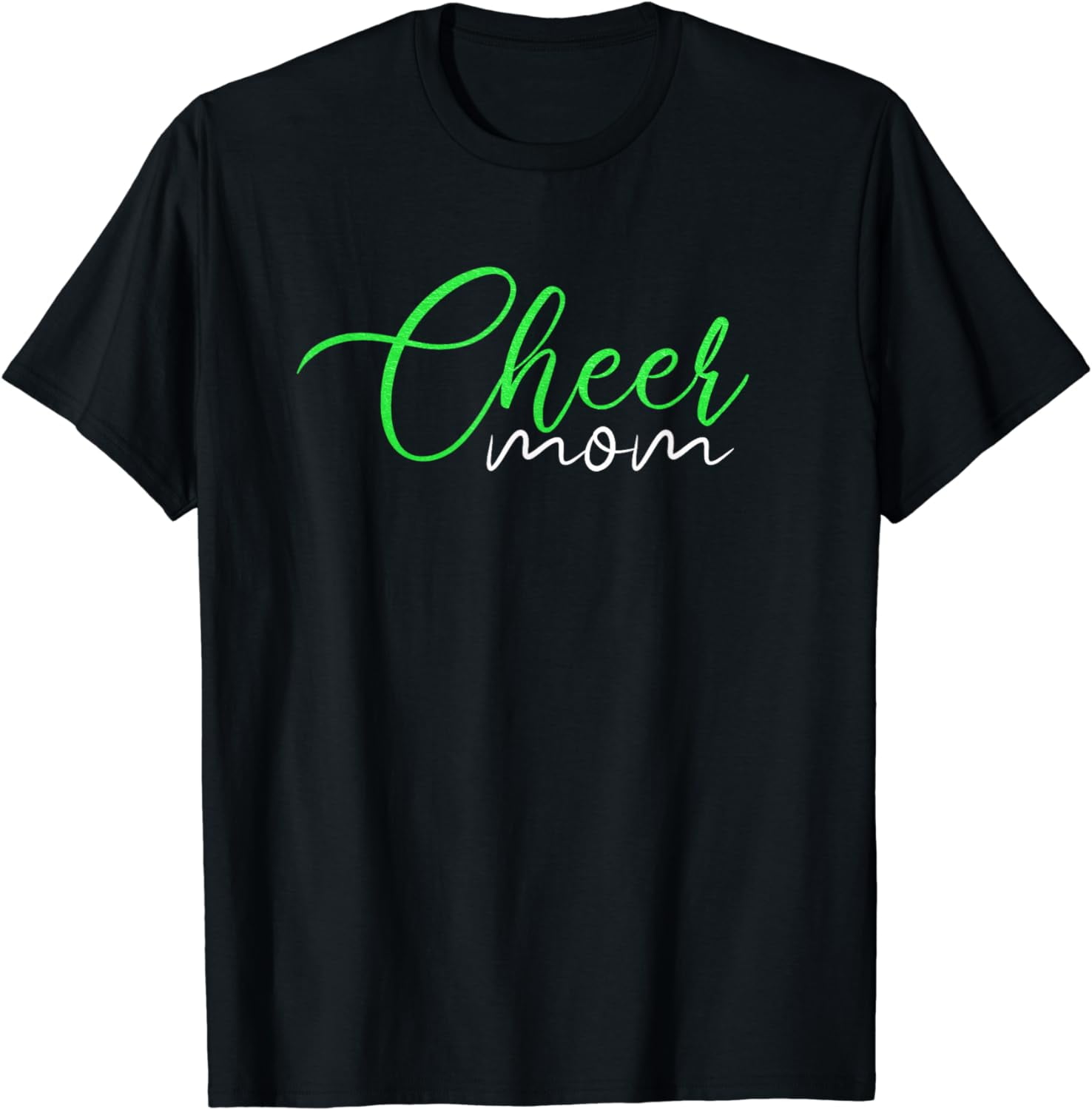 Cheer Mom Bright Neon Green Allstar Competition T-Shirt - Walmart.com