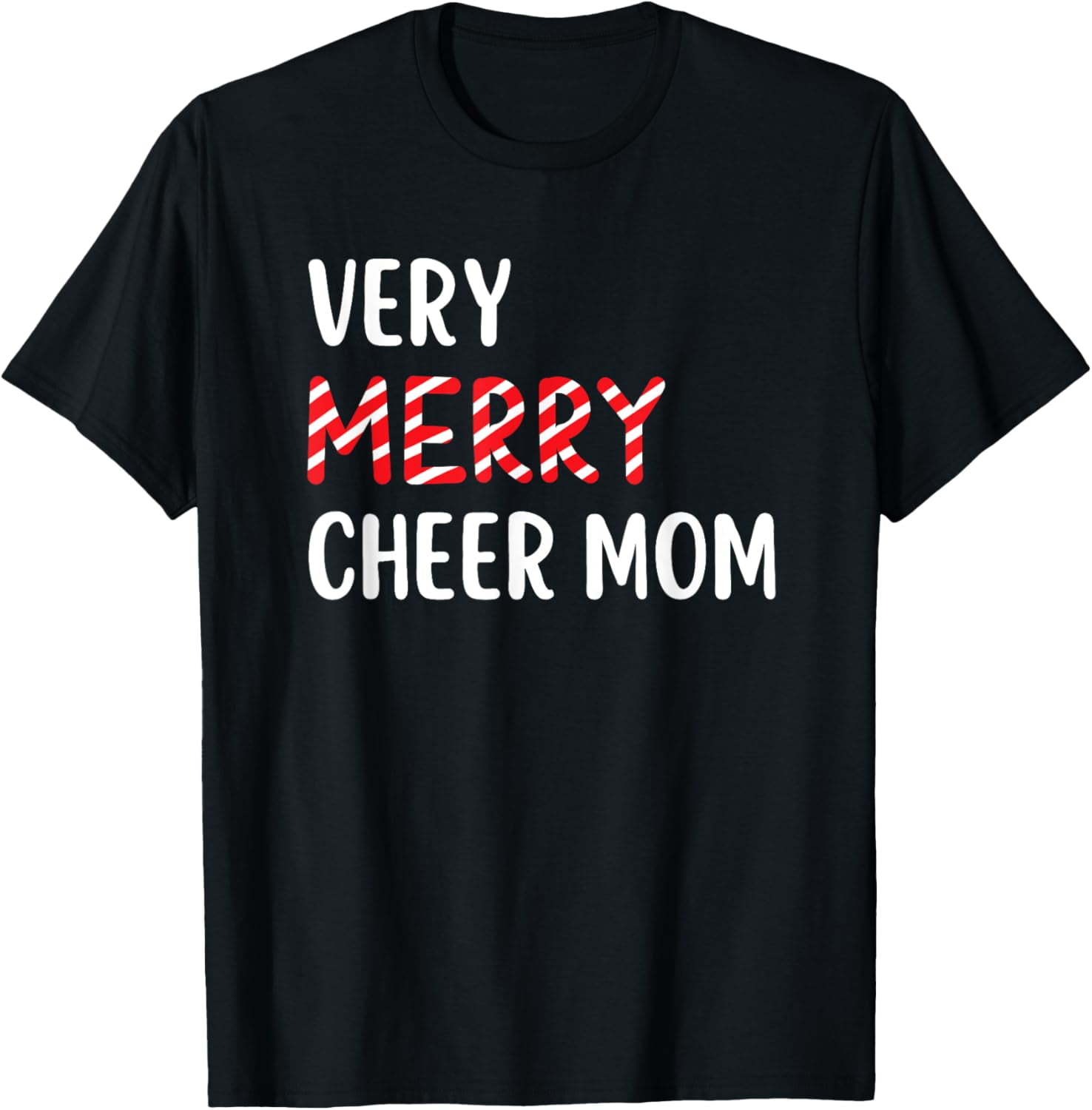 Cheer Mom Christmas Very Merry Cheerleading T-Shirt Tee - Walmart.com