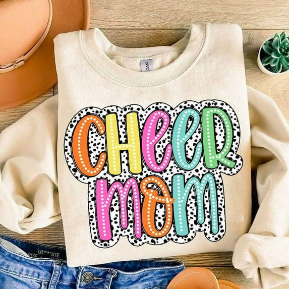 Cheer Mom Dalmatian Dalmatian Dots Cheer Mama Colorful, Mama Mothers ...
