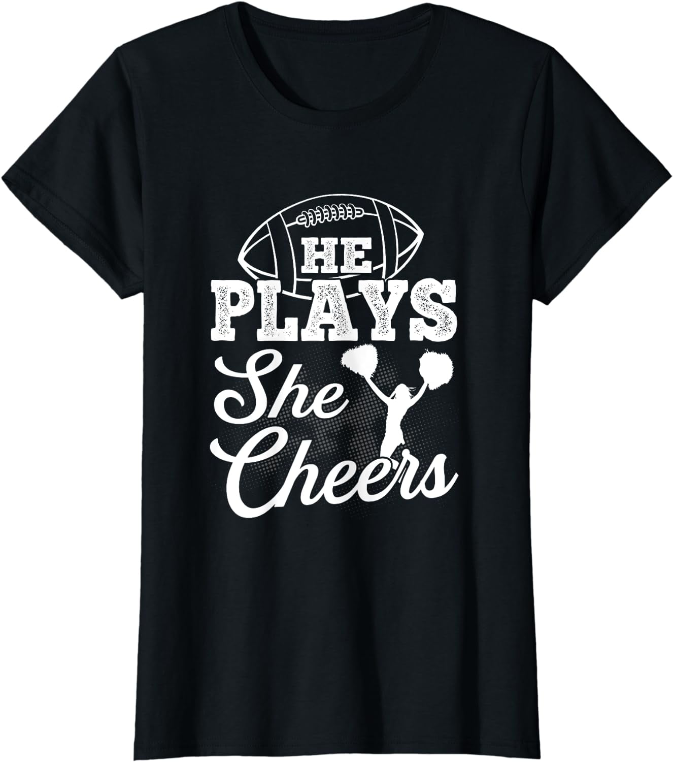 Cheer Mom Football Son Cheerleading Daugher Cheer T-Shirt - Walmart.com