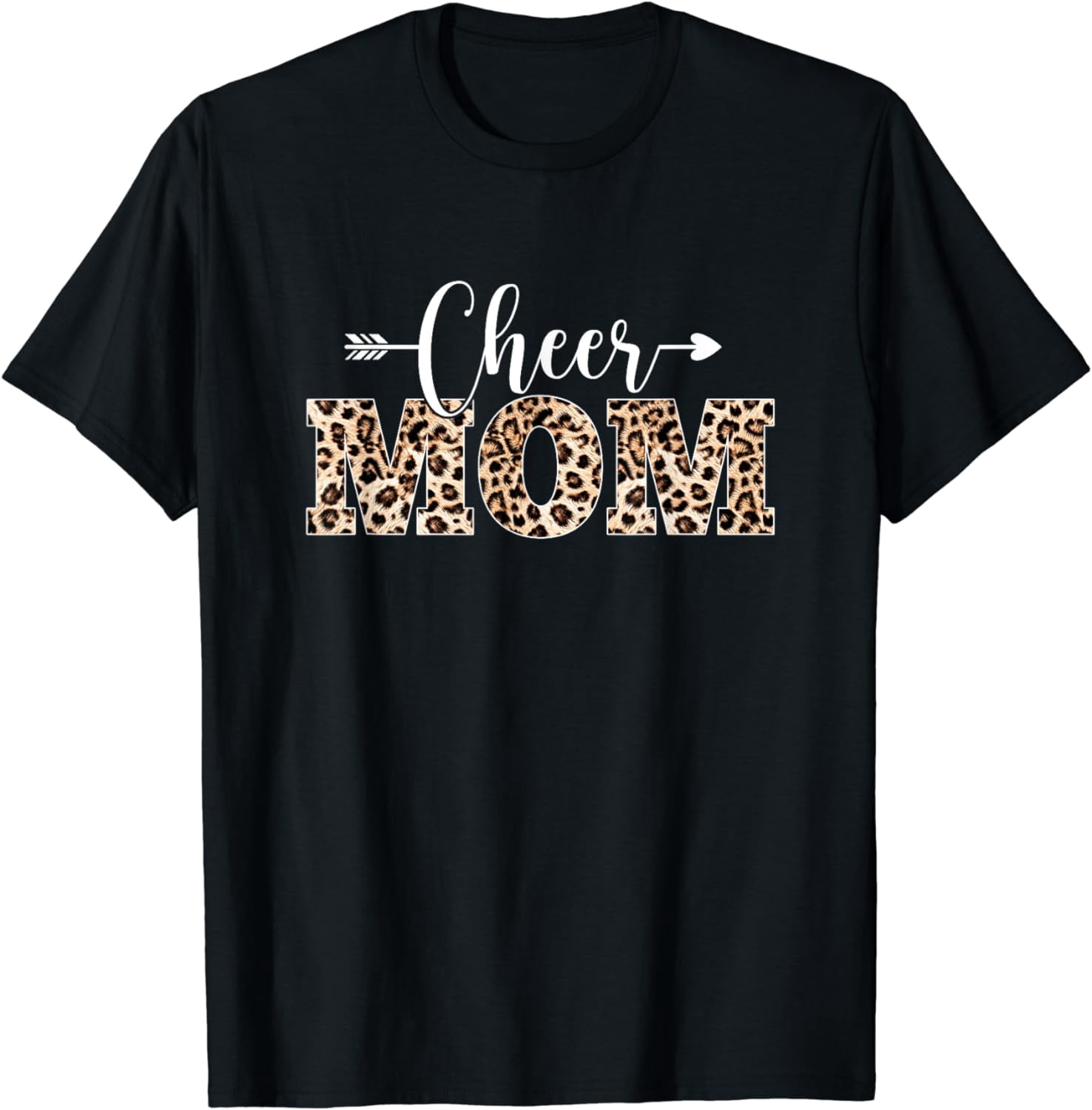 Cheer Mom Leopard Print Proud Cheerleader MotherT-Shirt - Walmart.com